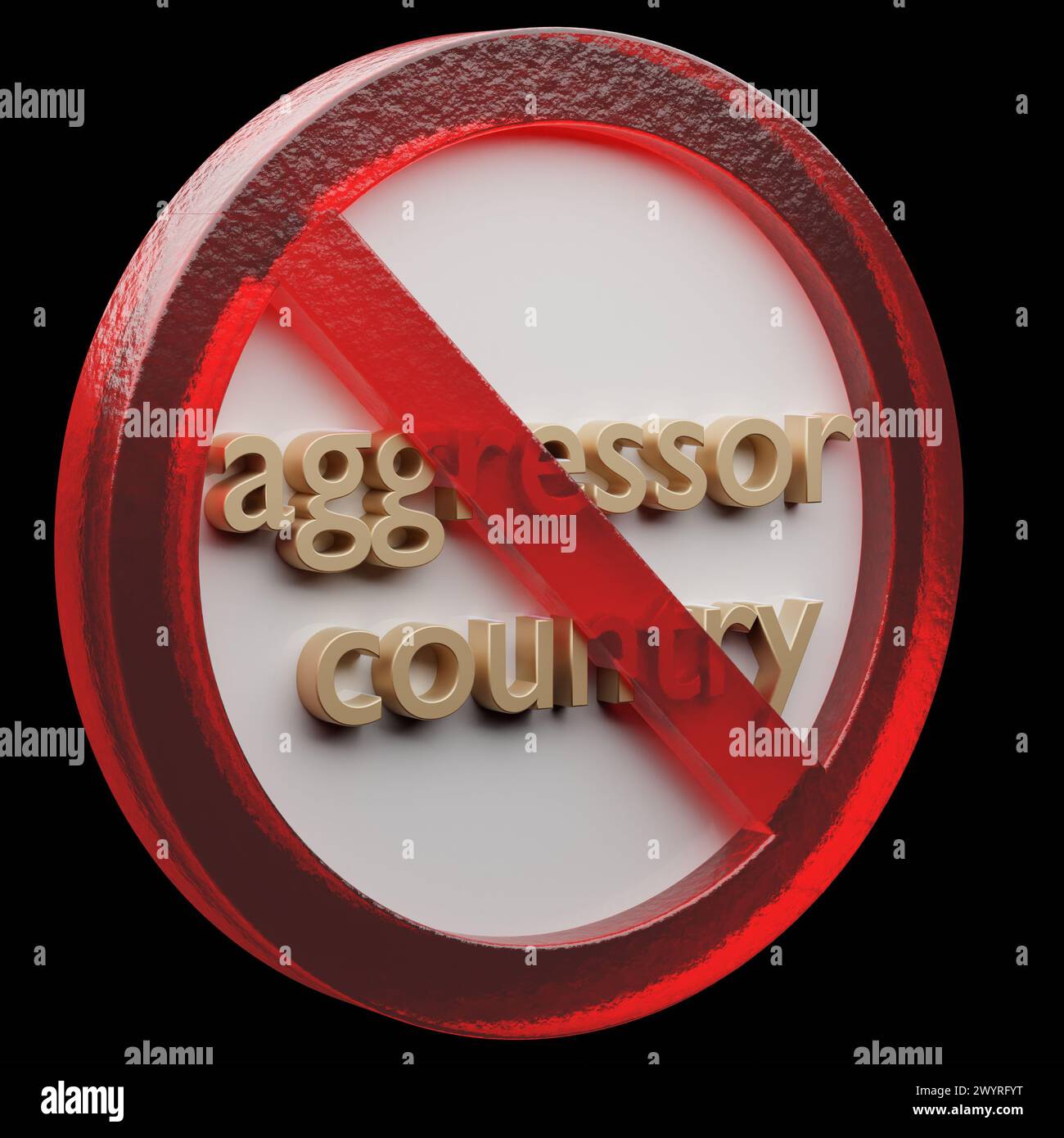 Beautiful abstract illustration aggression country Forbidden ...