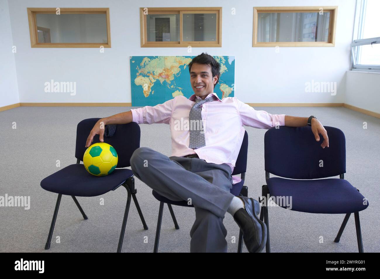 Seated sitting soccer football manager hi-res stock photography and ...