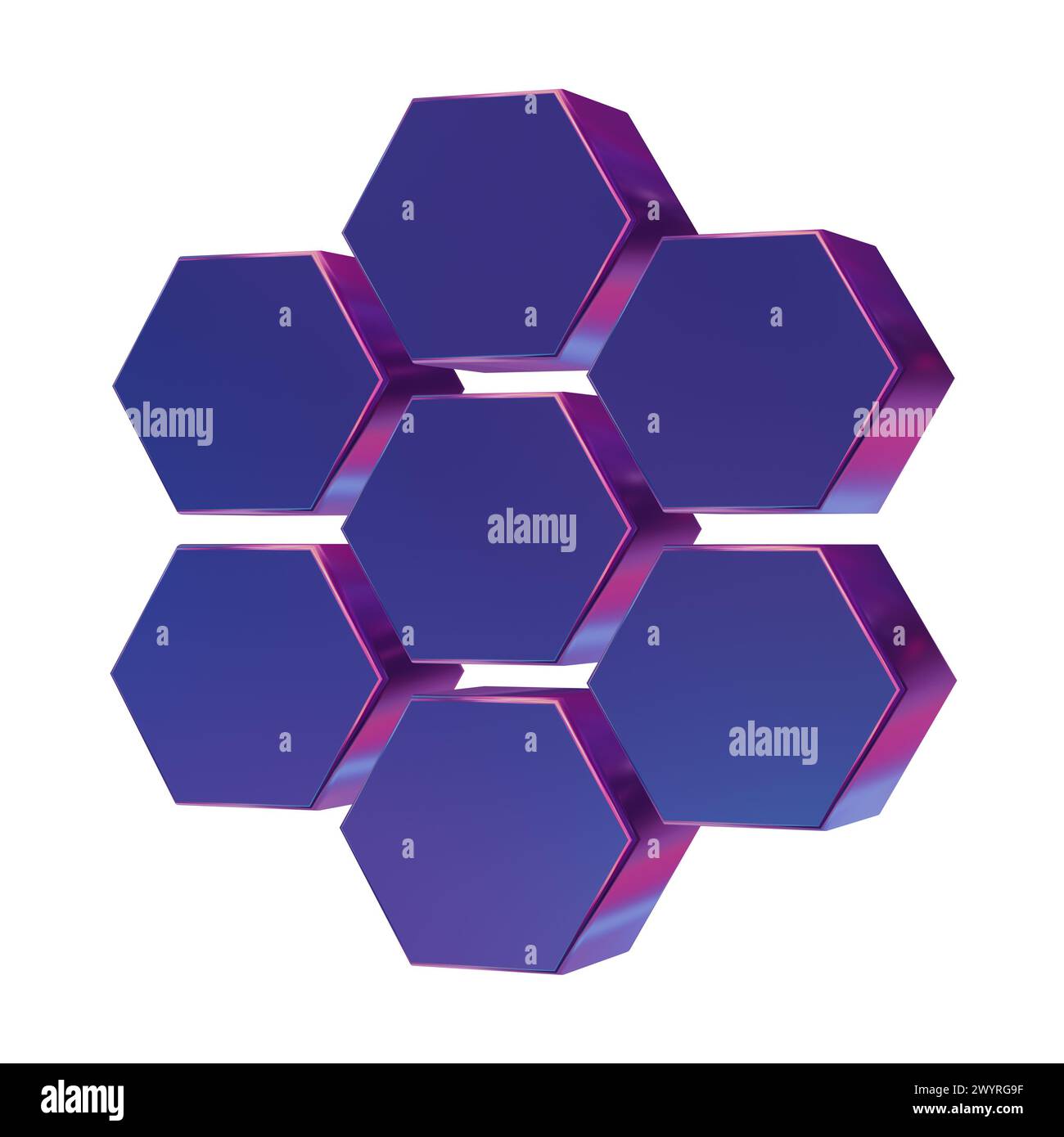 Beautiful abstract illustrations Blue Hive symbol icons Stock Photo - Alamy