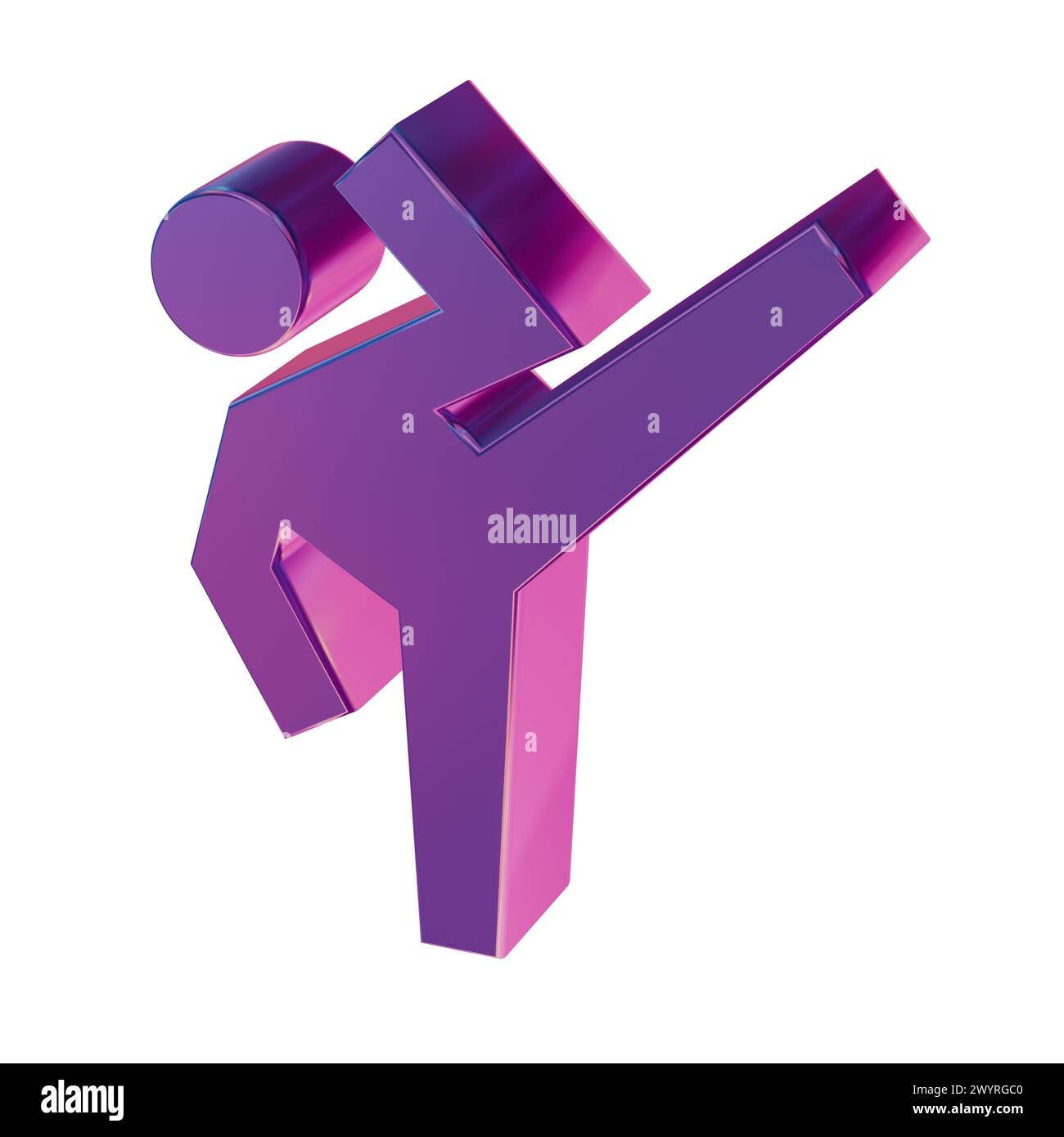 Beautiful abstract illustrations Blue Sports Martial Arts symbol icons ...