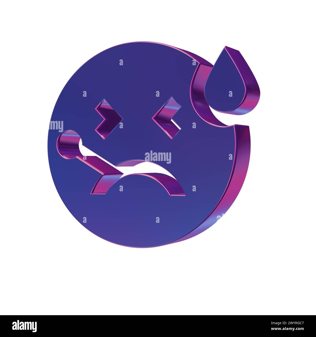 Beautiful abstract illustrations Blue Sick symbol icons Stock Photo - Alamy