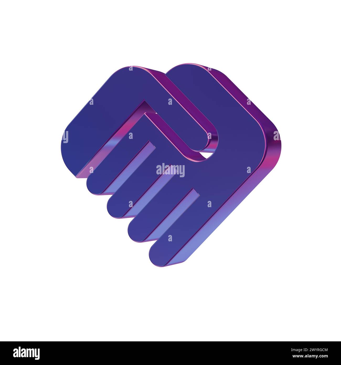 Beautiful abstract illustrations Blue Handshake symbol icons Stock ...