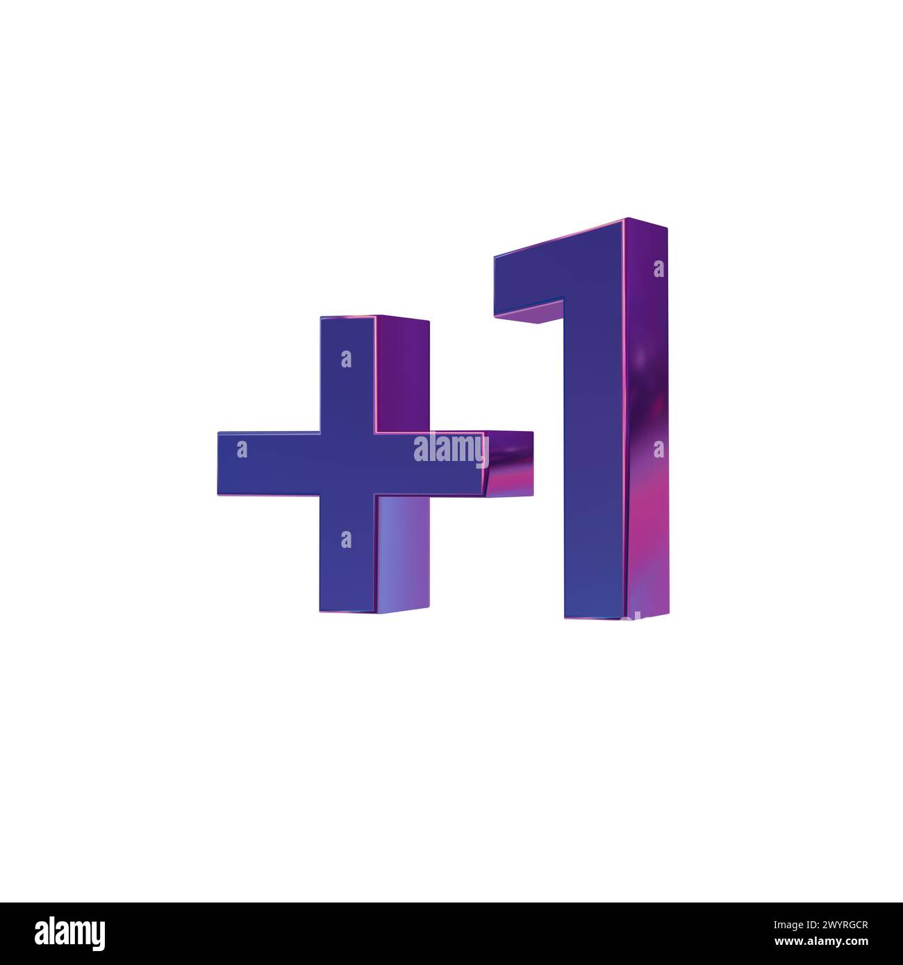 Beautiful abstract illustrations Blue Plus One symbol icons Stock Photo ...