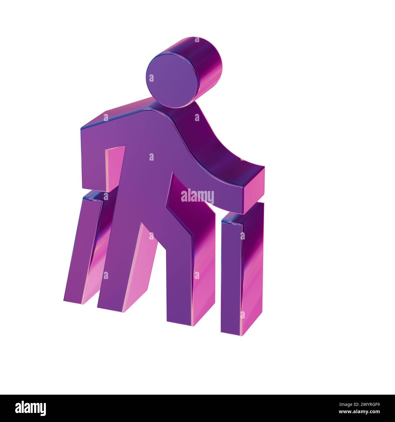 Beautiful abstract illustrations Blue Nordic Walking symbol icons Stock ...