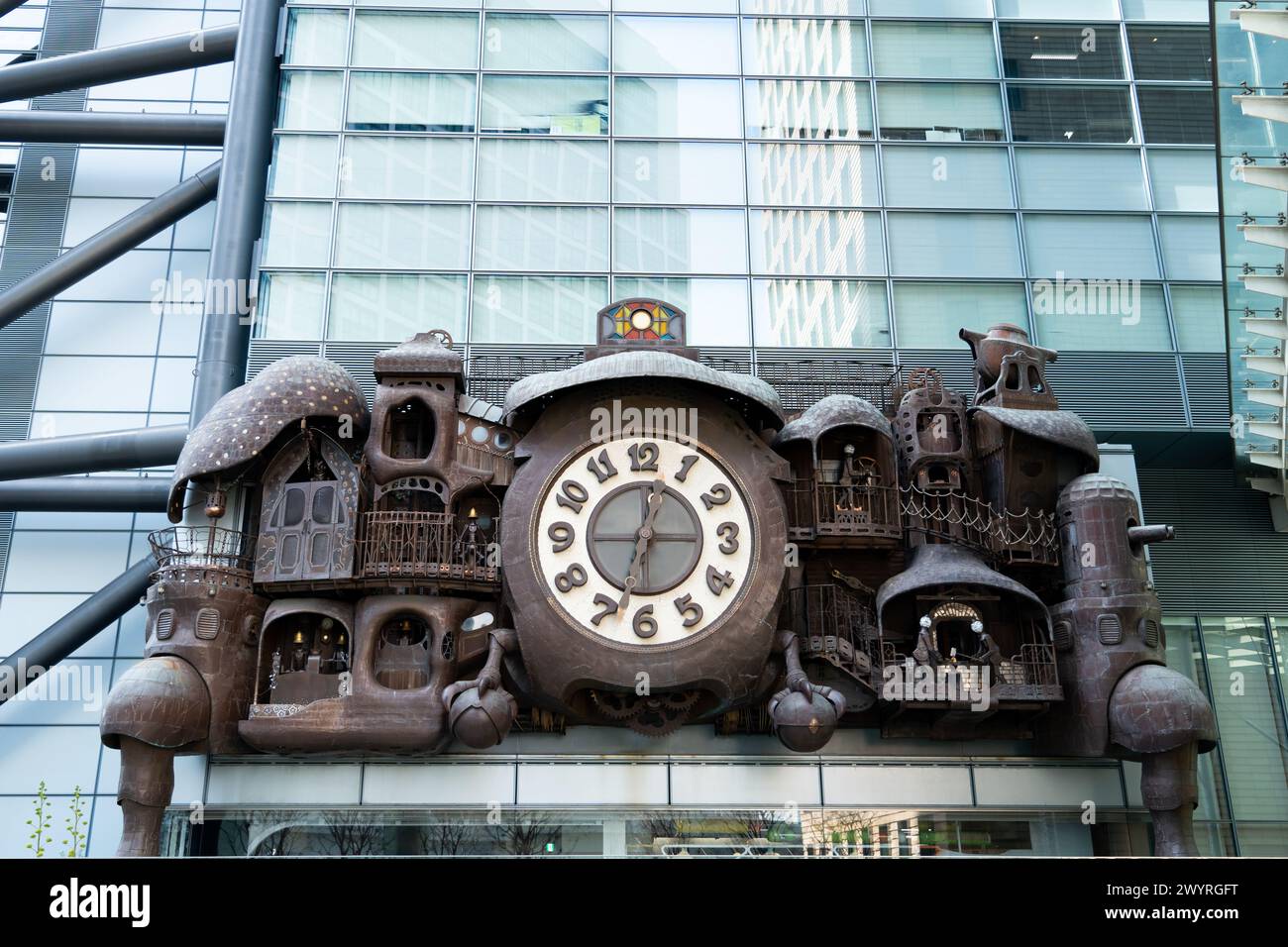 Tokyo, Japan - M1r 30, 2024 : The giant Ghibli clock that located at ...
