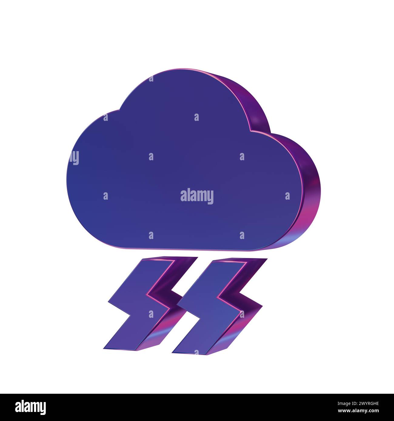 Beautiful abstract illustrations Blue Thunderstorm symbol icons Stock ...