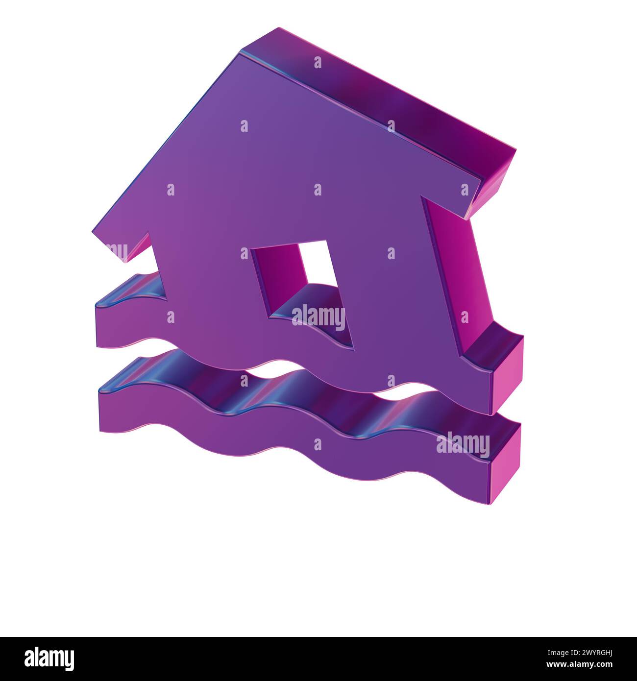 Beautiful abstract illustrations Blue Flood symbol icons Stock Photo ...