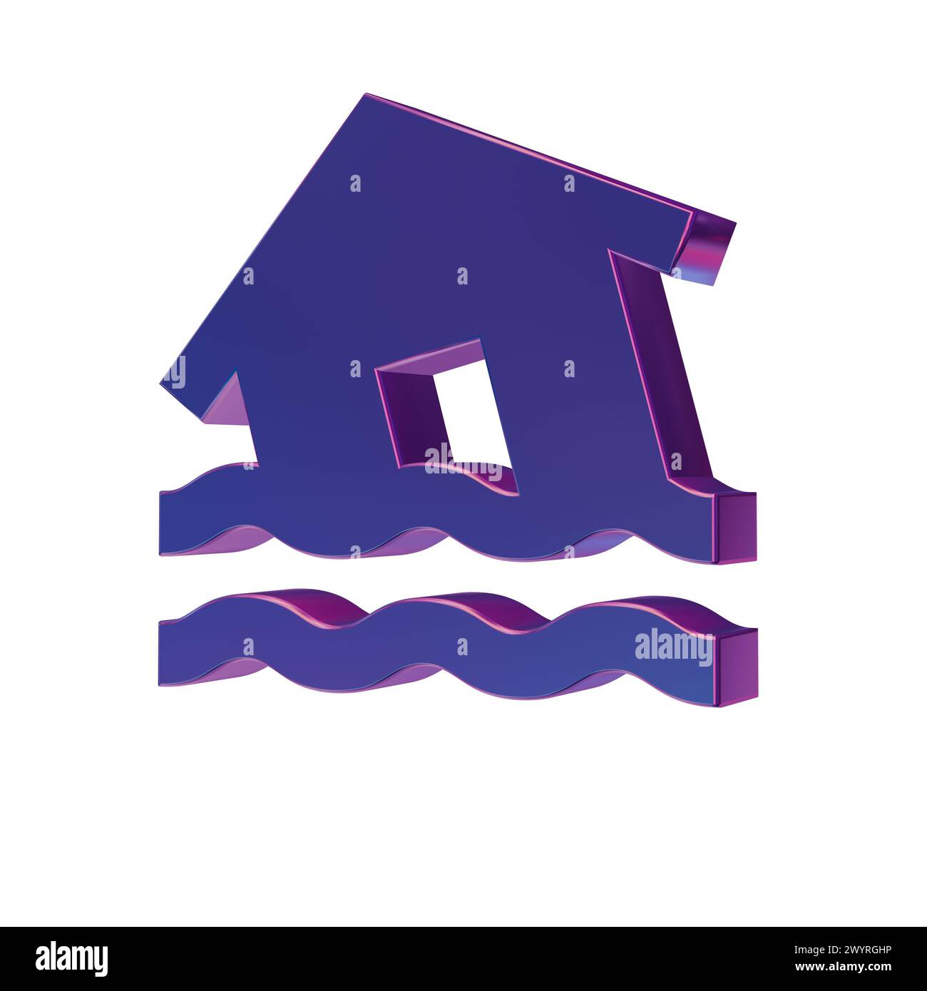 Beautiful abstract illustrations Blue Flood symbol icons Stock Photo ...