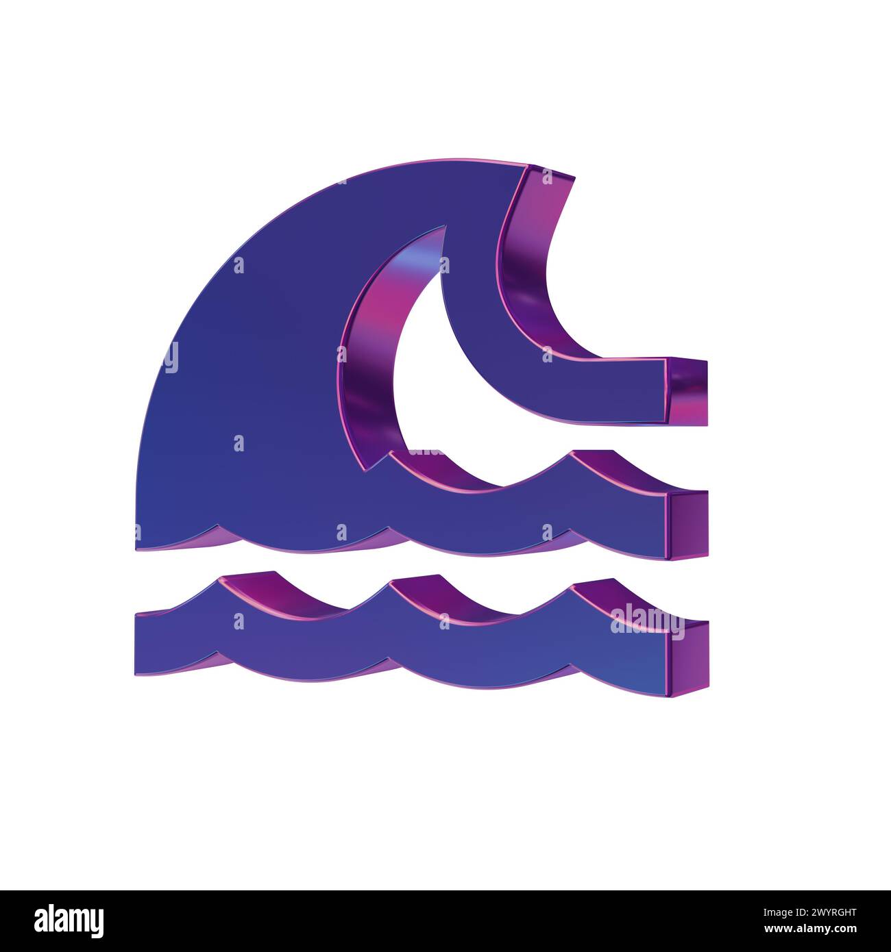 Beautiful abstract illustrations Blue Tsunami symbol icons Stock Photo ...