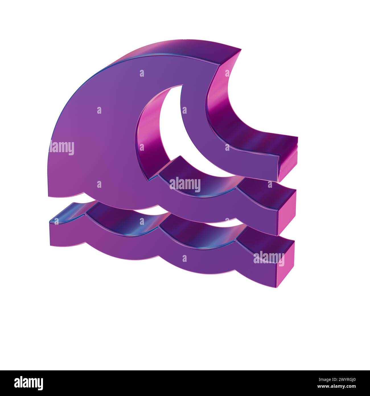 Beautiful abstract illustrations Blue Tsunami symbol icons Stock Photo ...