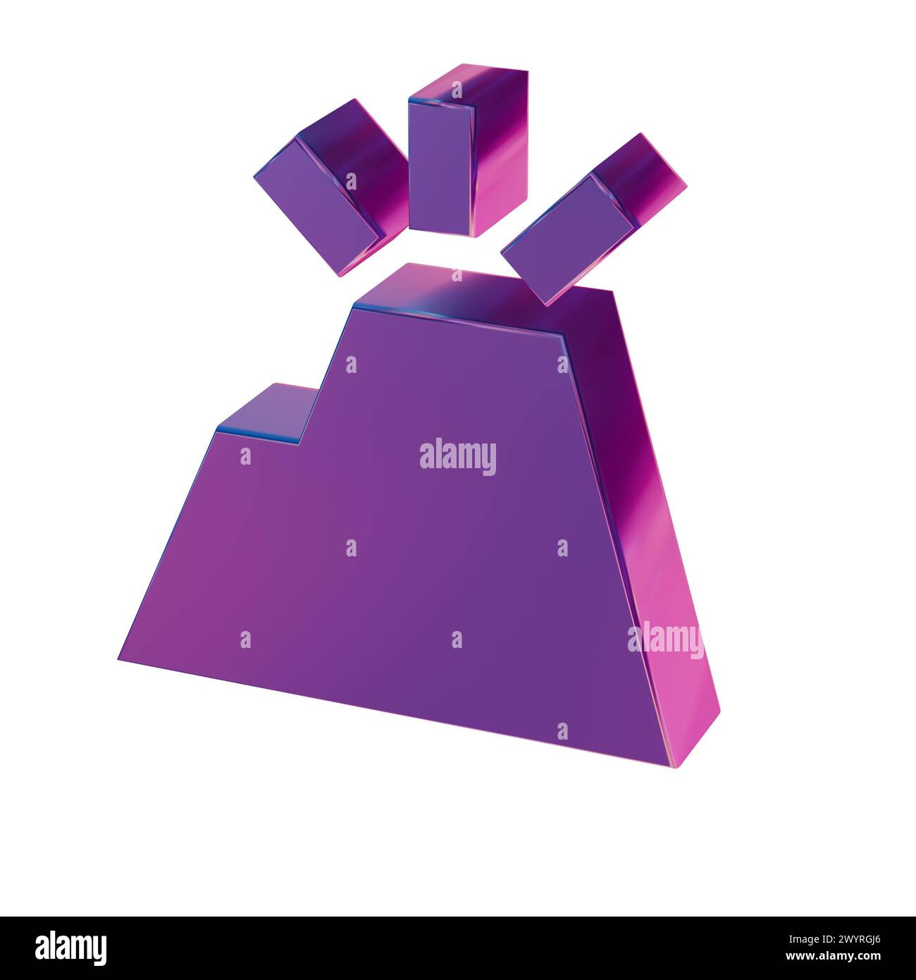 Beautiful abstract illustrations Blue Volcano symbol icons Stock Photo ...