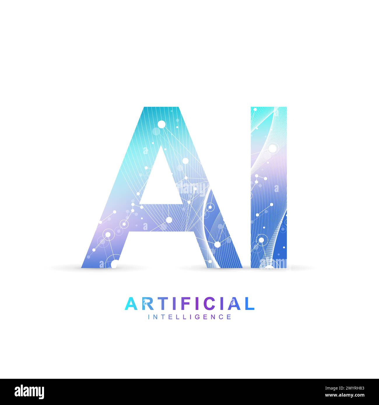AI Banner Concept In The Digital Style. Generative Ideas Design Element ...
