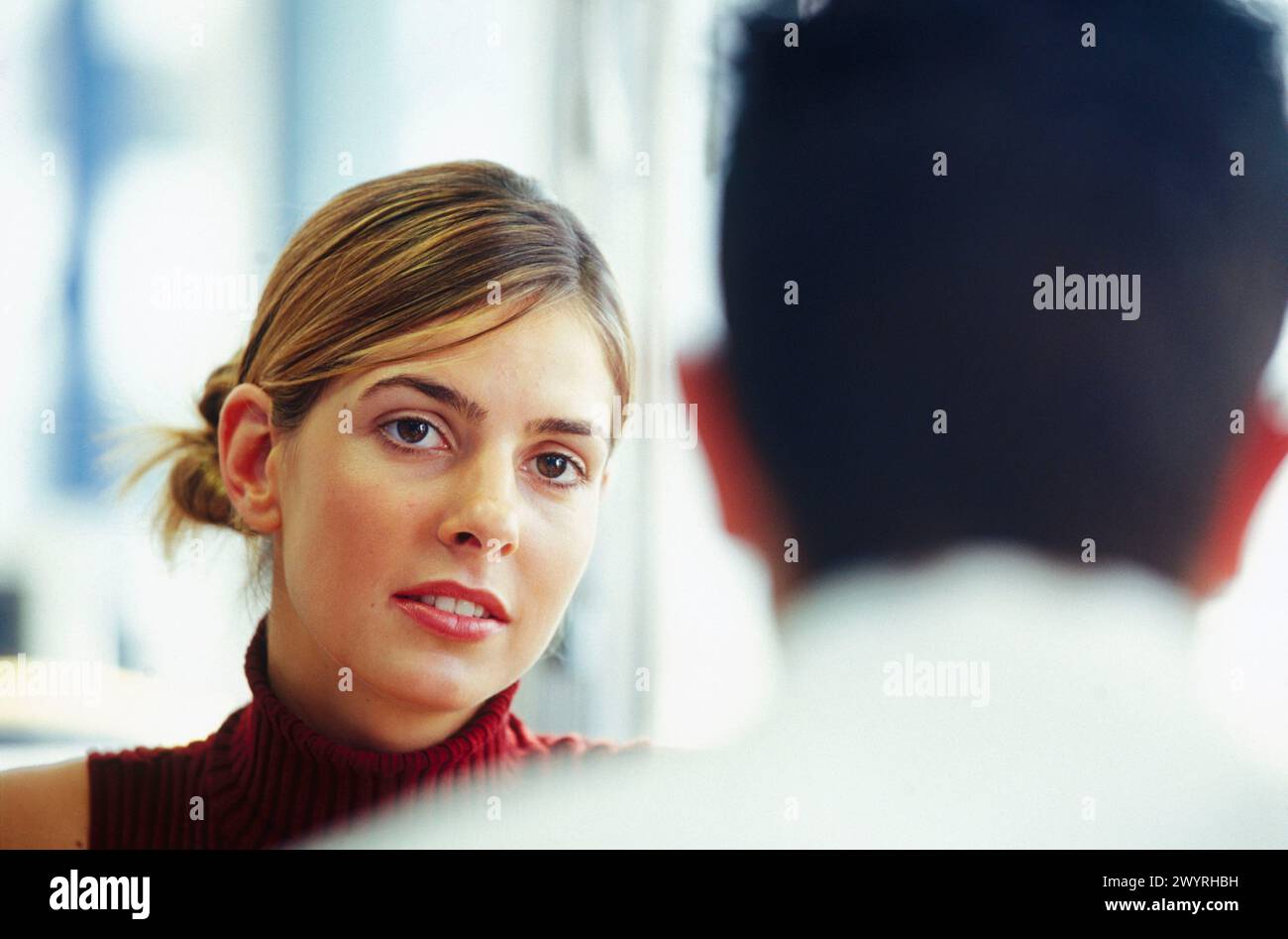 Two persons facing each other hi-res stock photography and images - Alamy