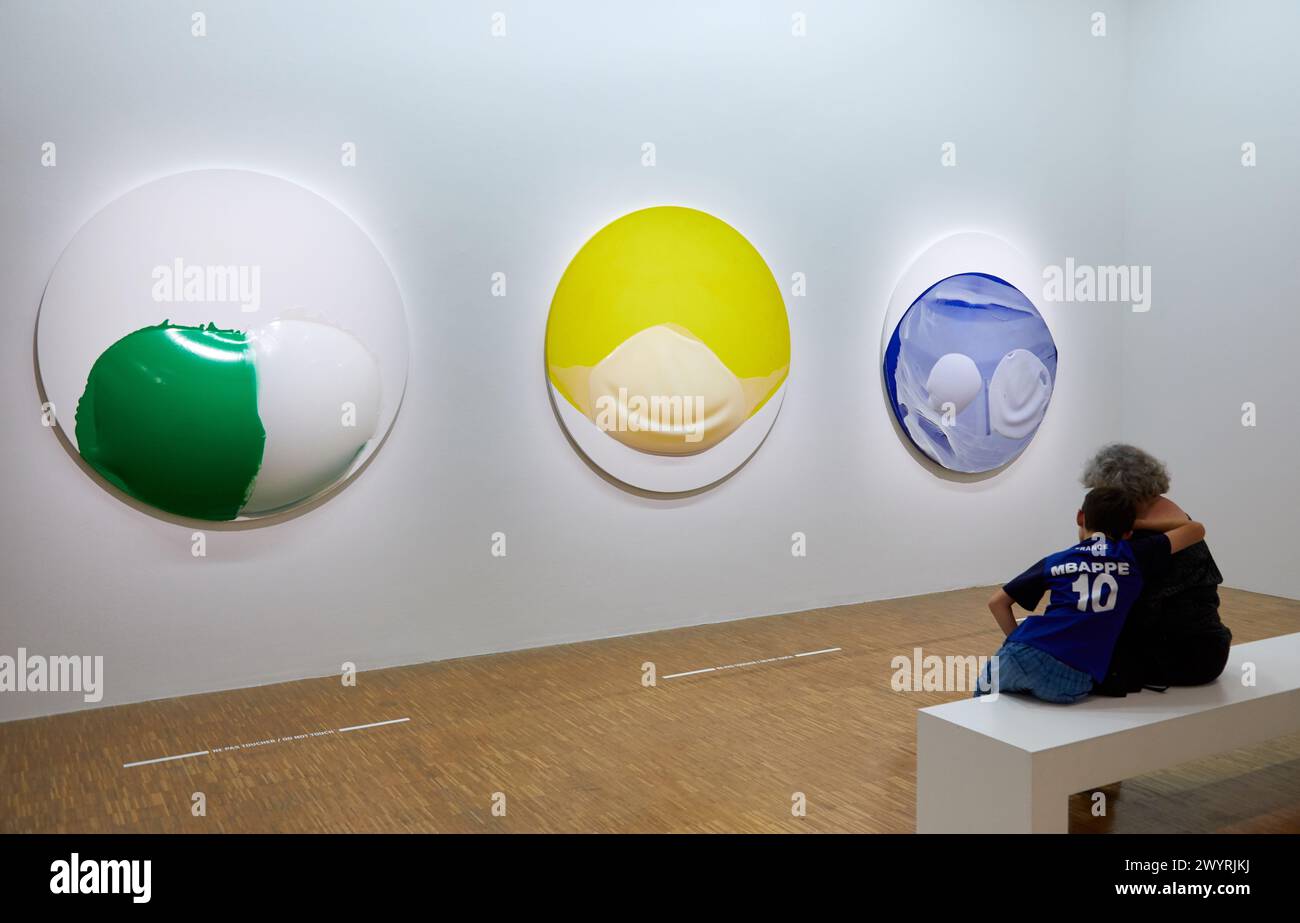 "Cercle vert-2, Circle Yelow-19, Cercle bleu-3", 2019, Takesada ...