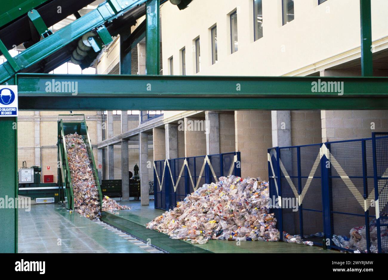 Plastic recycling, sorting plant Stock Photo - Alamy