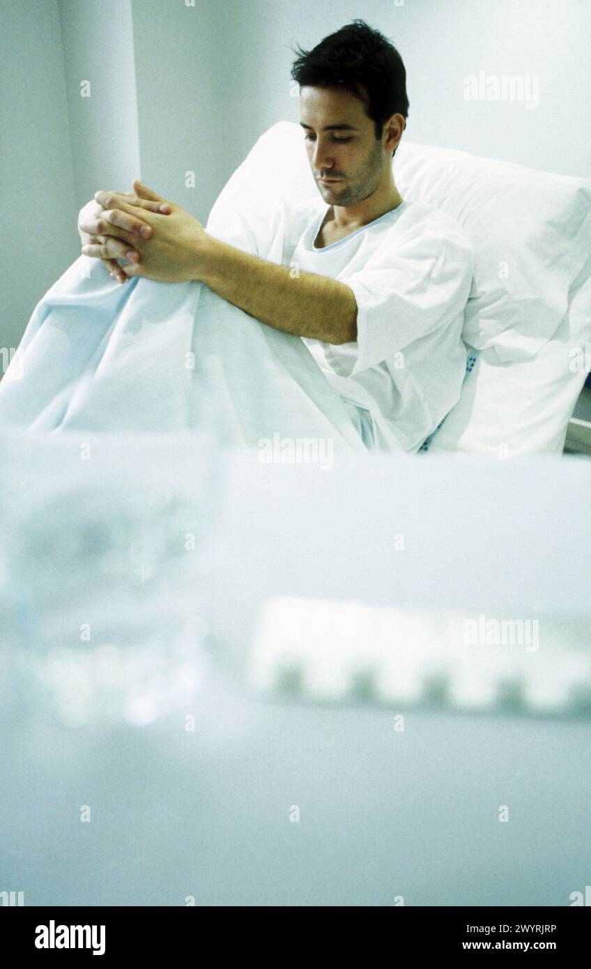 Patient in hospital Stock Photo - Alamy