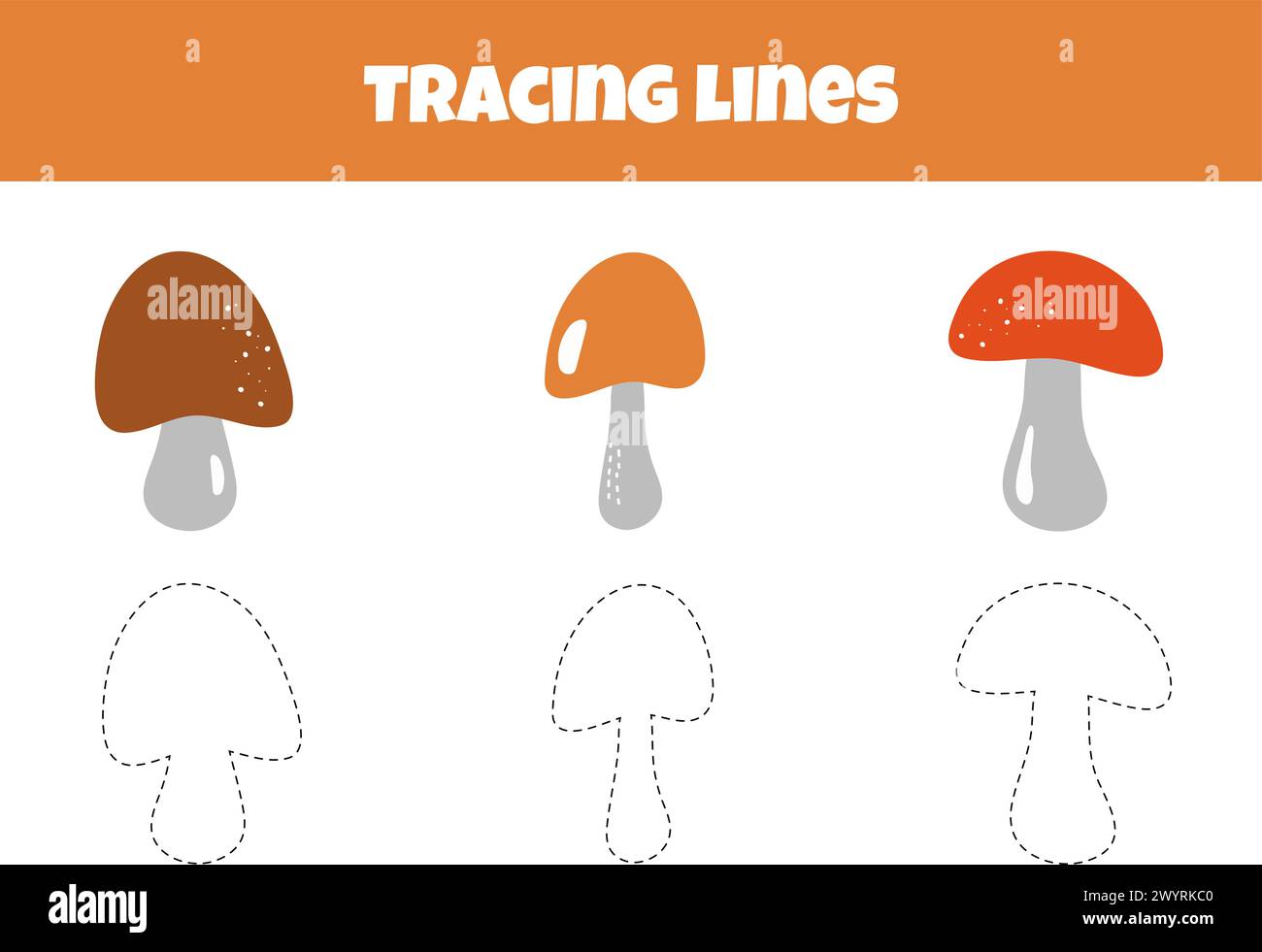 Preschool tracing lines hi-res stock photography and images - Alamy