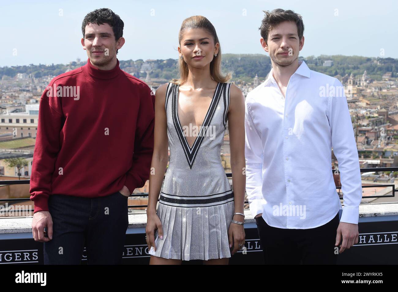 Photocall Movie Challengers Josh OÓConnor, Zendaya, Mike Faist attend Photocall Movie ...