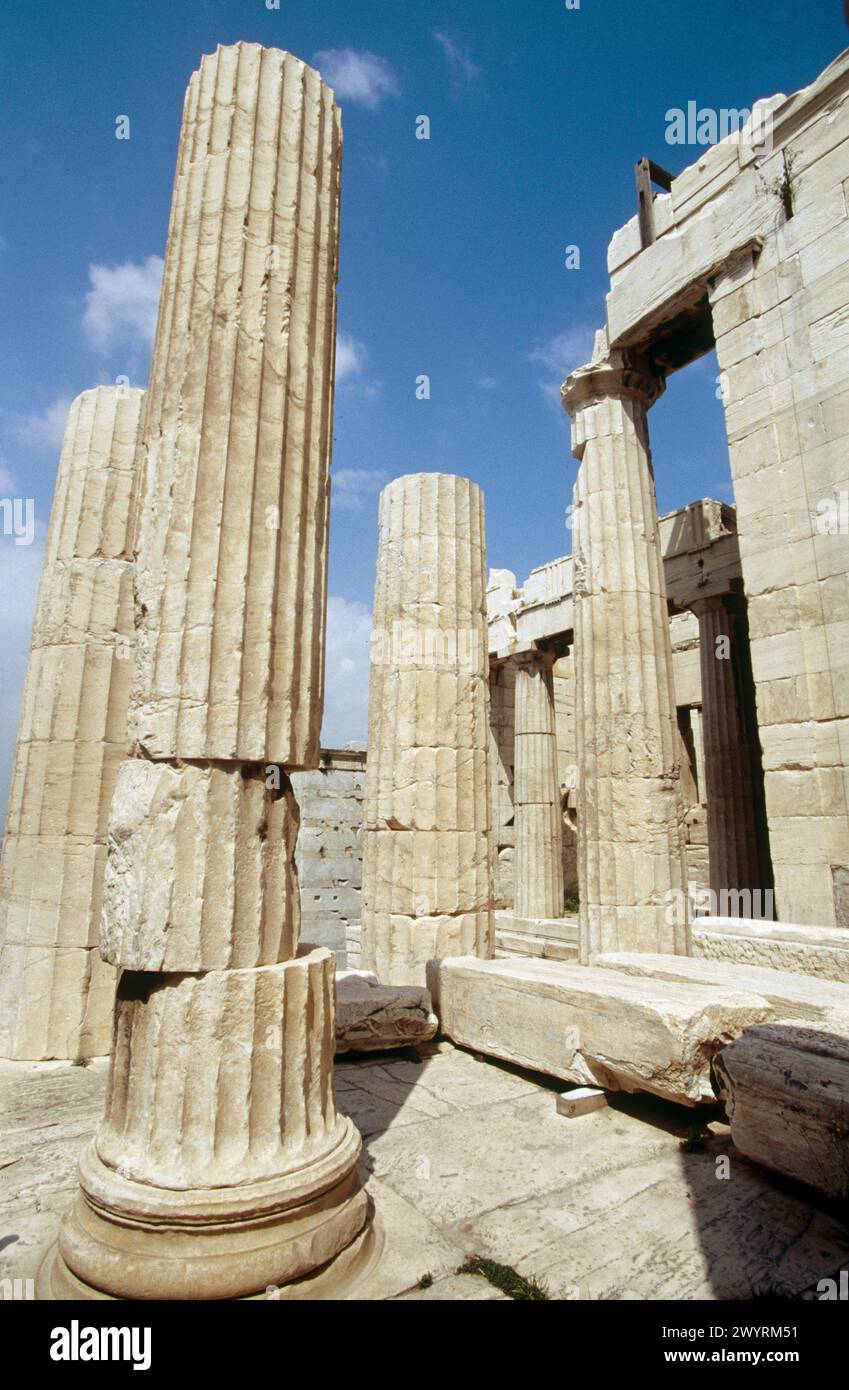 The Propylaea, Acropolis. Athens, Greece Stock Photo - Alamy