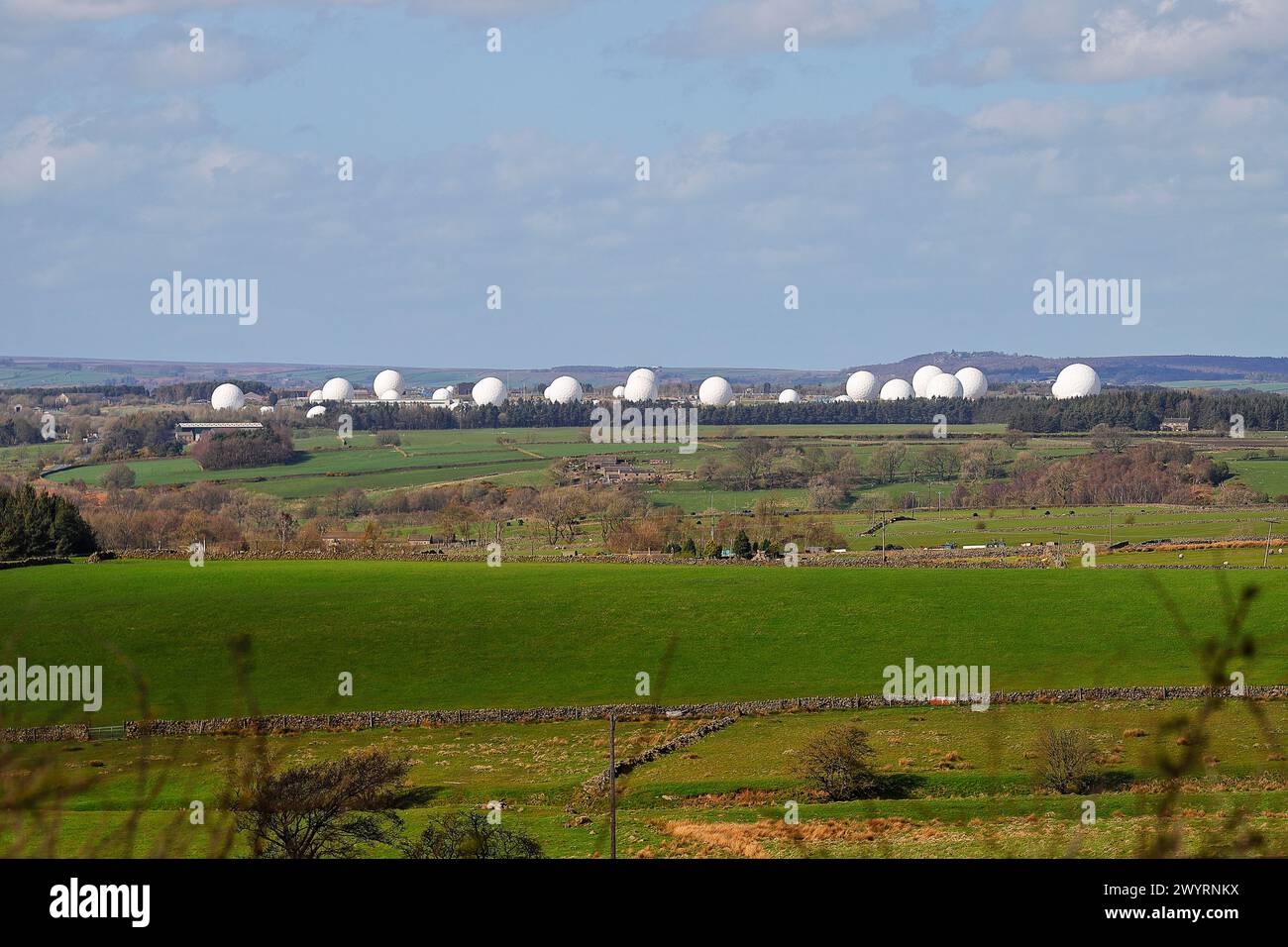 RAF Menwith Hill Listening Station near Harrogate, North Yorkshire,UK ...