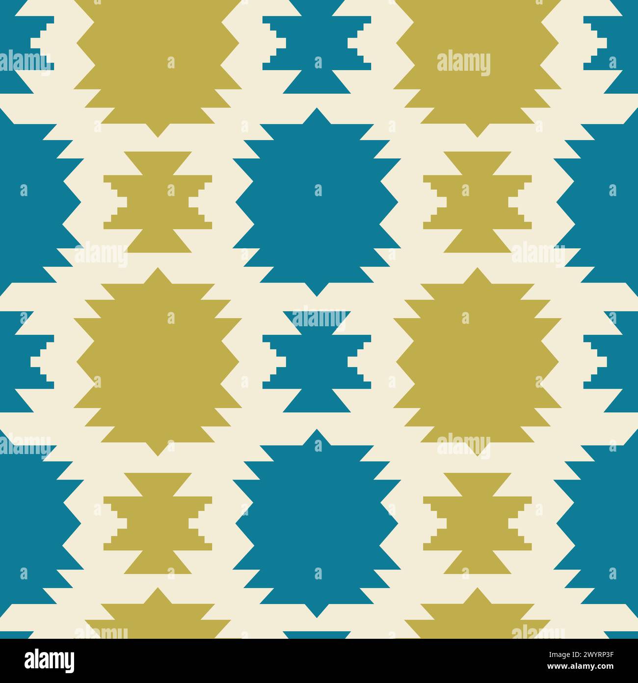 Tribal Southwestern Navajo Quilt Seamless Pattern Stock Vector Image ...
