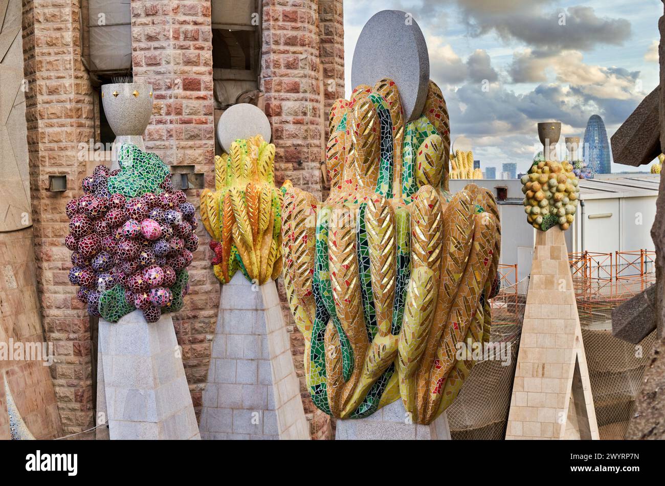 La Sagrada Familia Basilica. Barcelona. Spain.The Basilica and ...