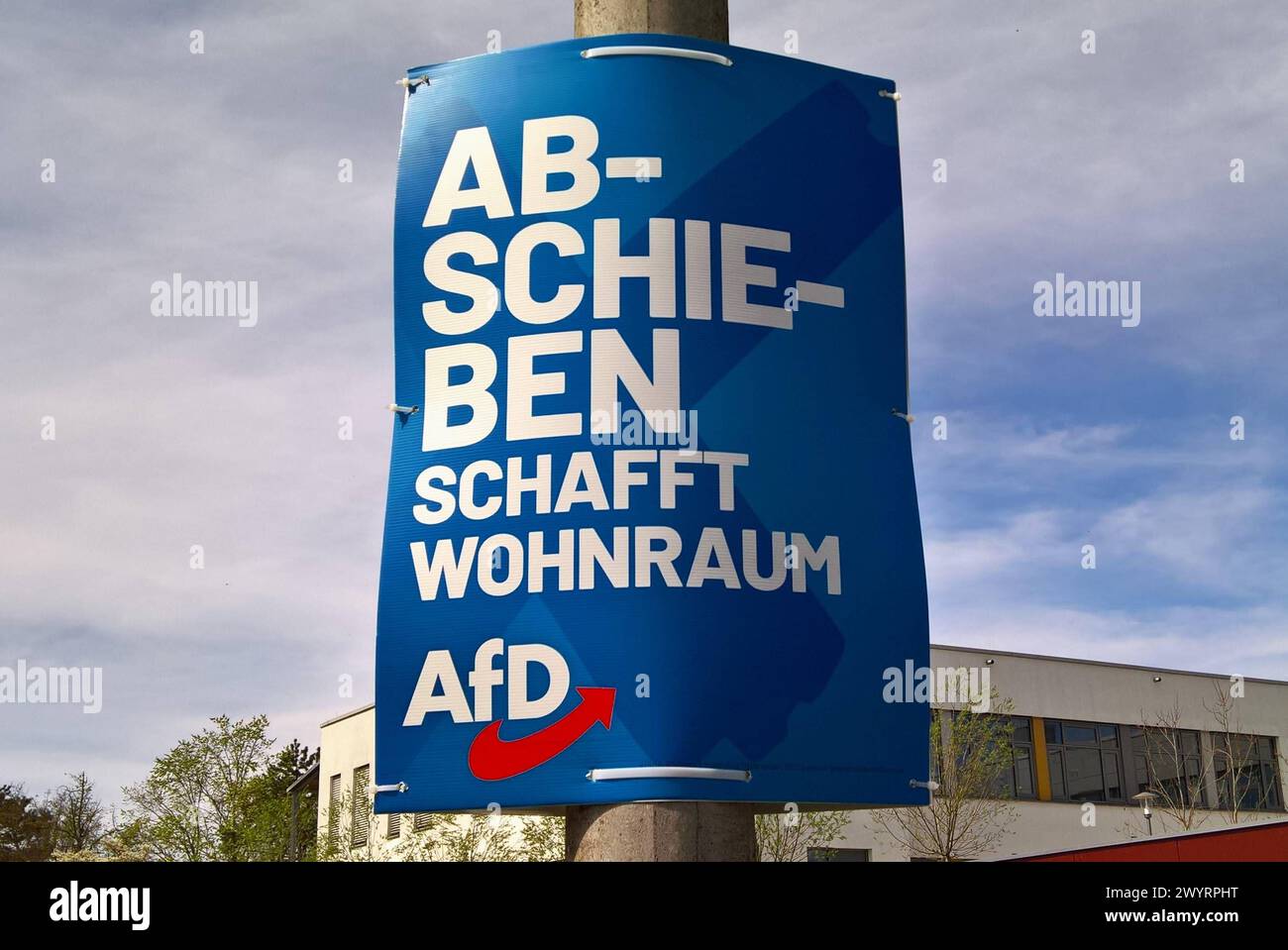 Politische Partei AfD, Alternative für Deutschland. Wahlplakat ...