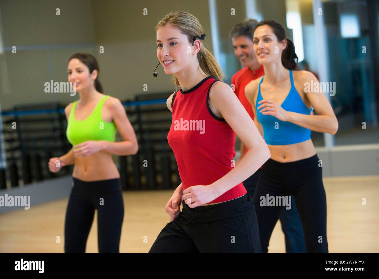 Female sports trainer microphone woman hi-res stock photography and ...