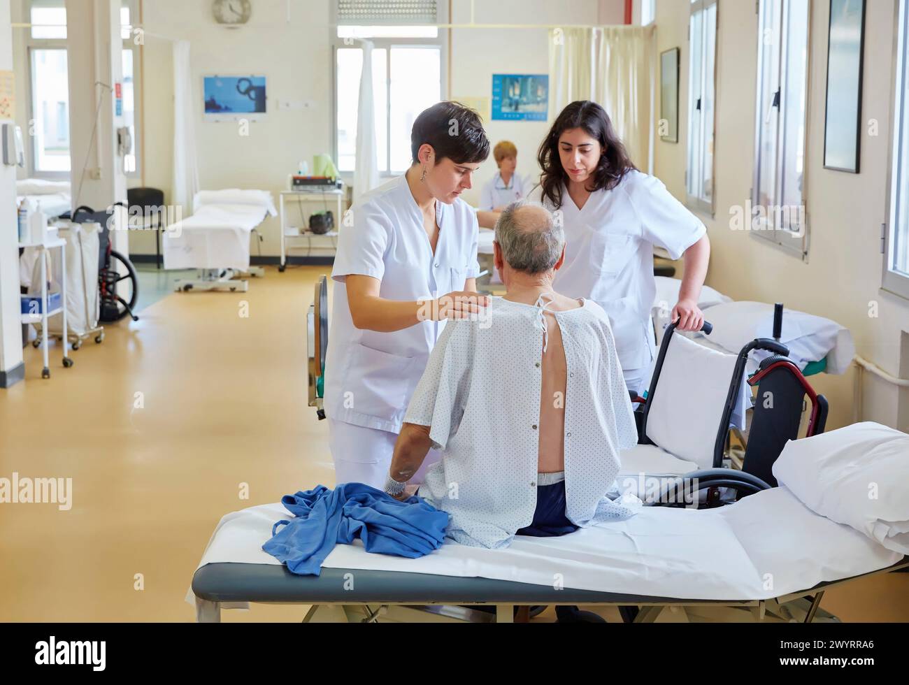 Occupational therapy, physiotherapy, Reeducation exercise ...