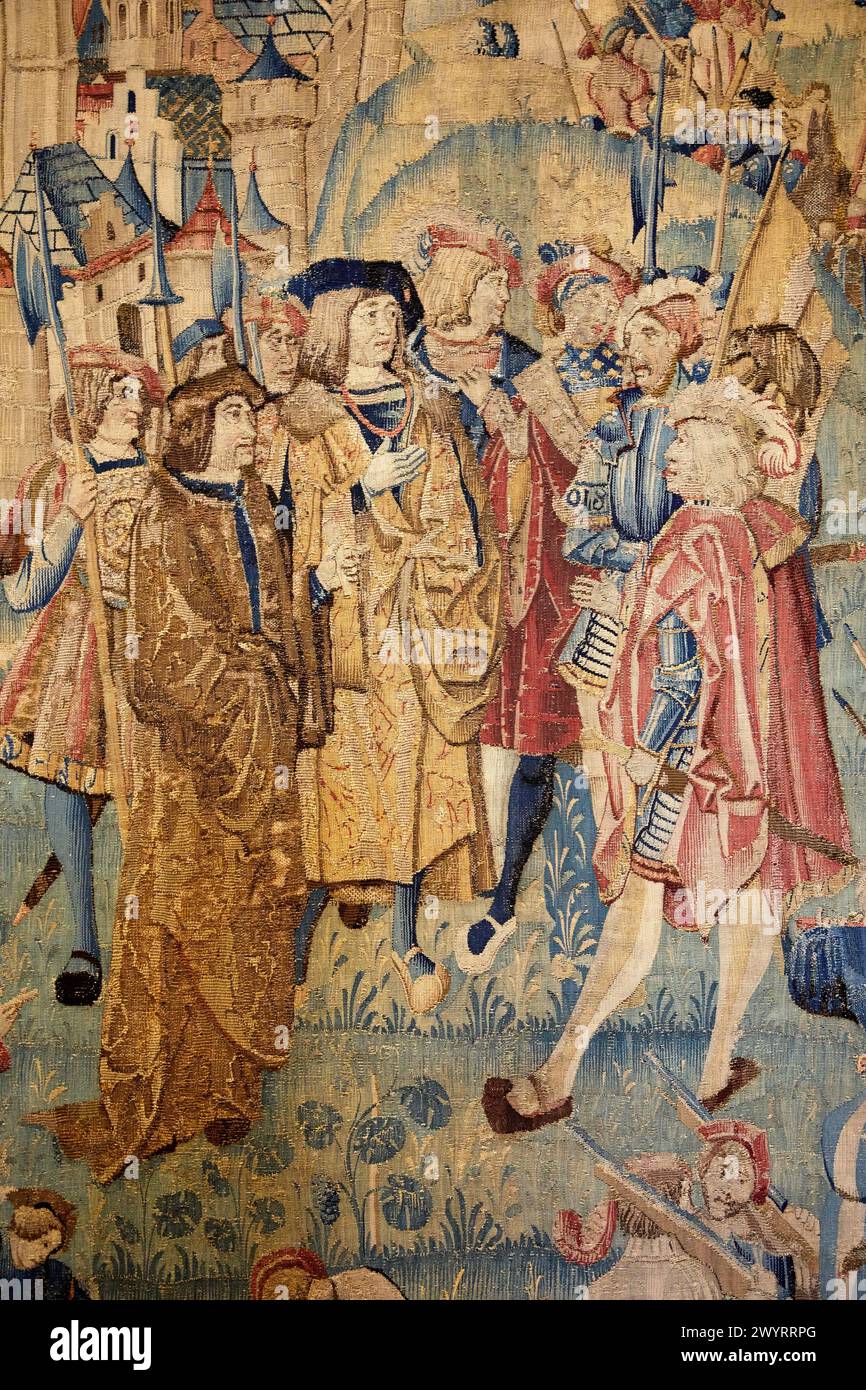 Le Siège de Dijon en 1513, Tapestry, Fine Arts Museum, Musée des Beaux ...