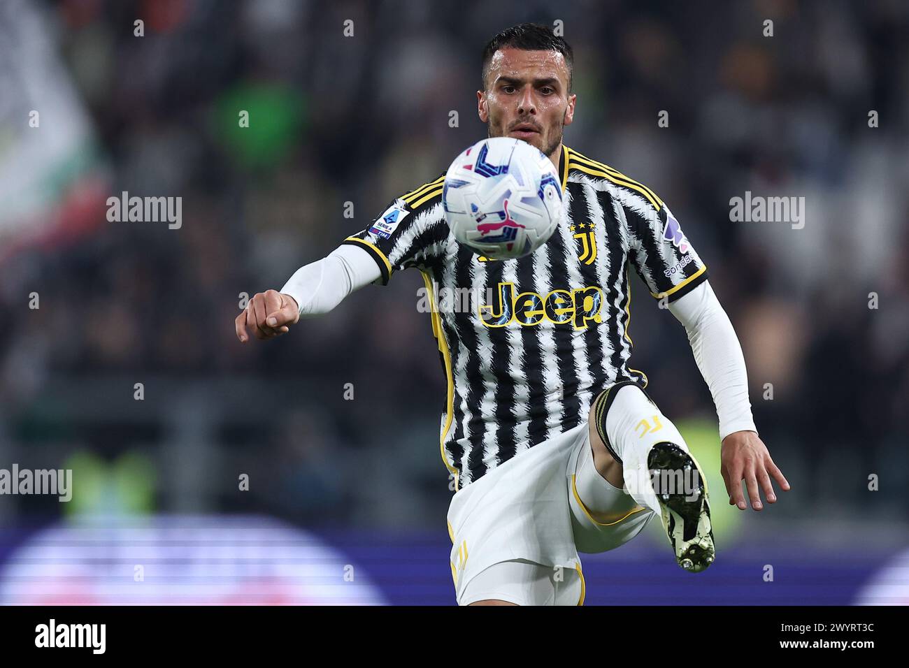 Torino, Italy. 07th Apr, 2024. Filip Kostic of Juventus Fc in action ...