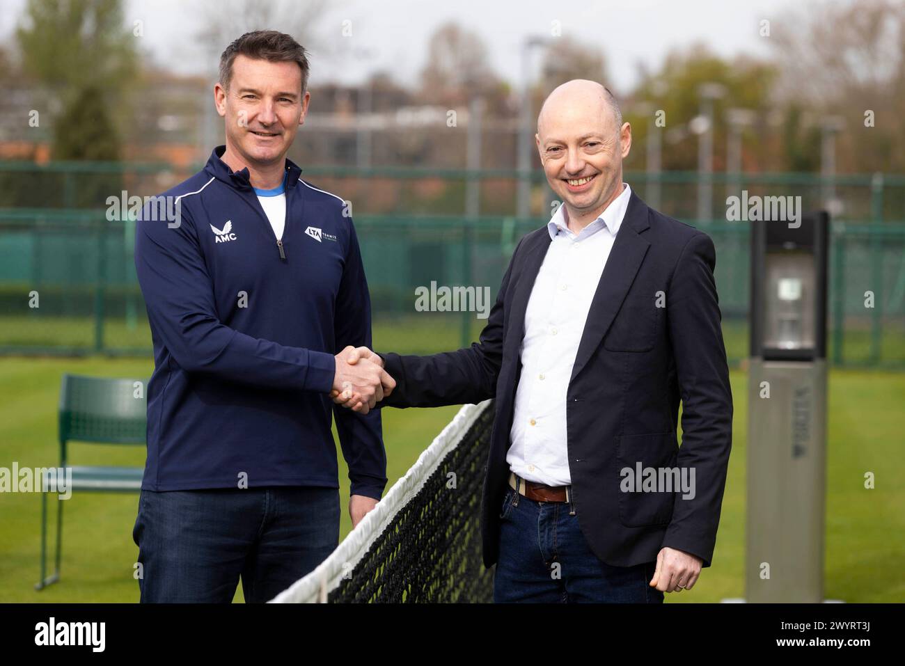 EDITORIAL USE ONLY Chief Executive of the Lawn Tennis Association (LTA), Scott Lloyd (left) and ...