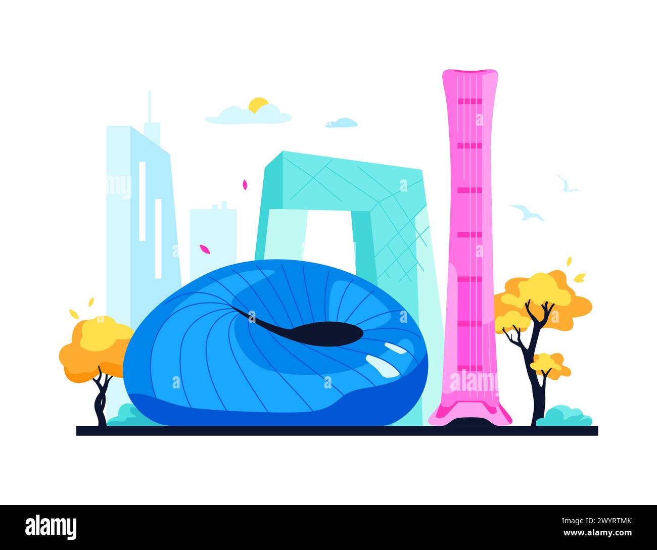 Aerial view china shanghai Cut Out Stock Images & Pictures - Alamy