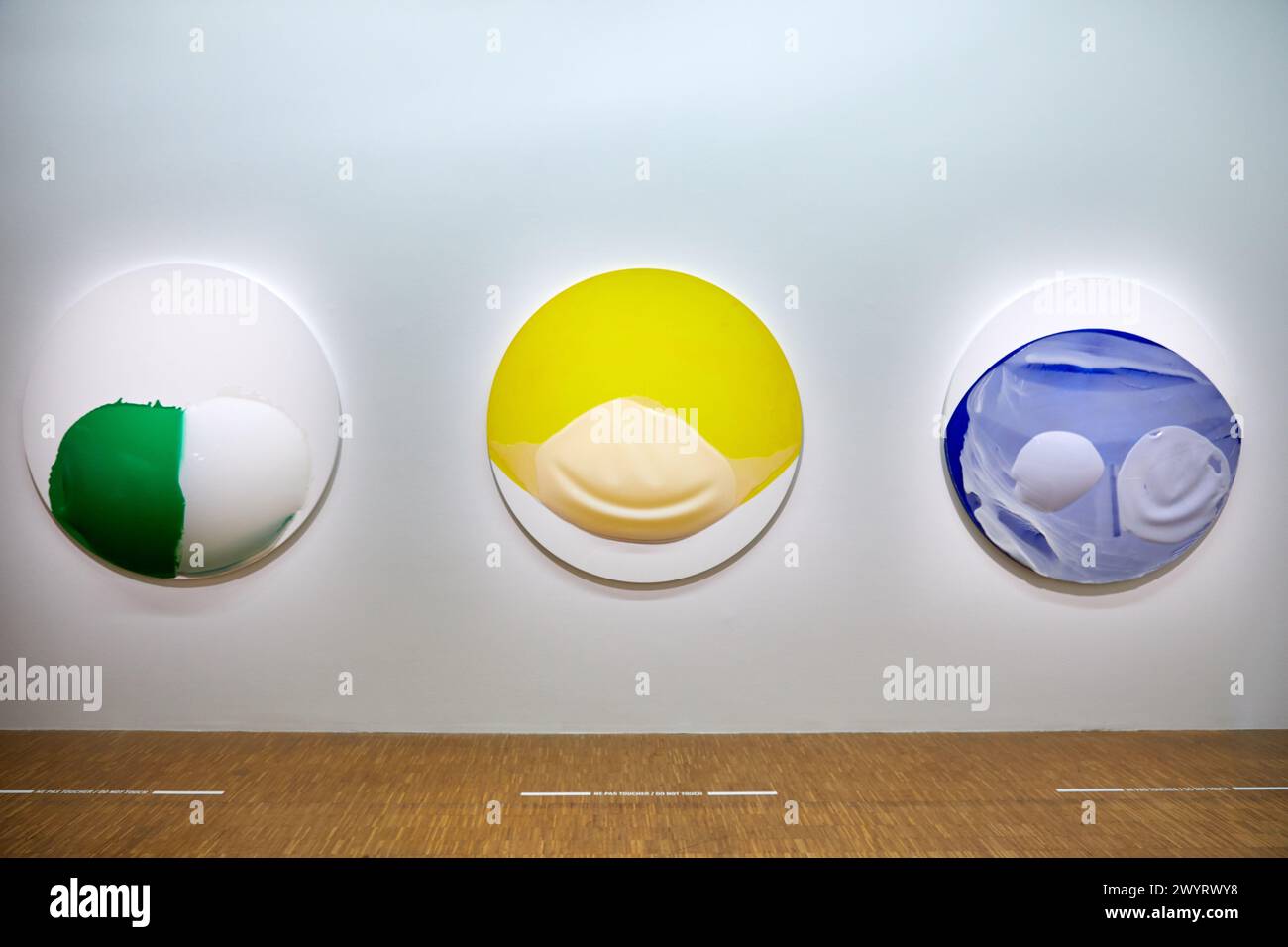 "Cercle vert-2, Circle Yelow-19, Cercle bleu-3", 2019, Takesada ...