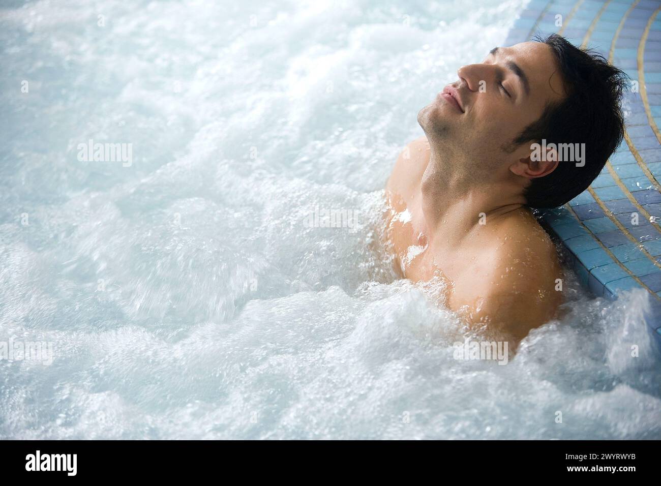 Therapeutic seawater pool (33ºC) with hydrojet, underwater massage jets ...