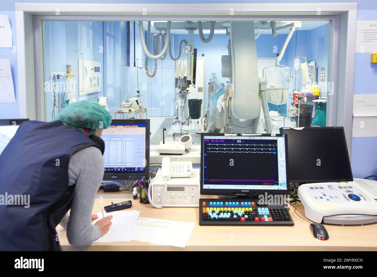 Angioplasty, Stenting in coronary arteries, Hemodynamic, Operating room ...