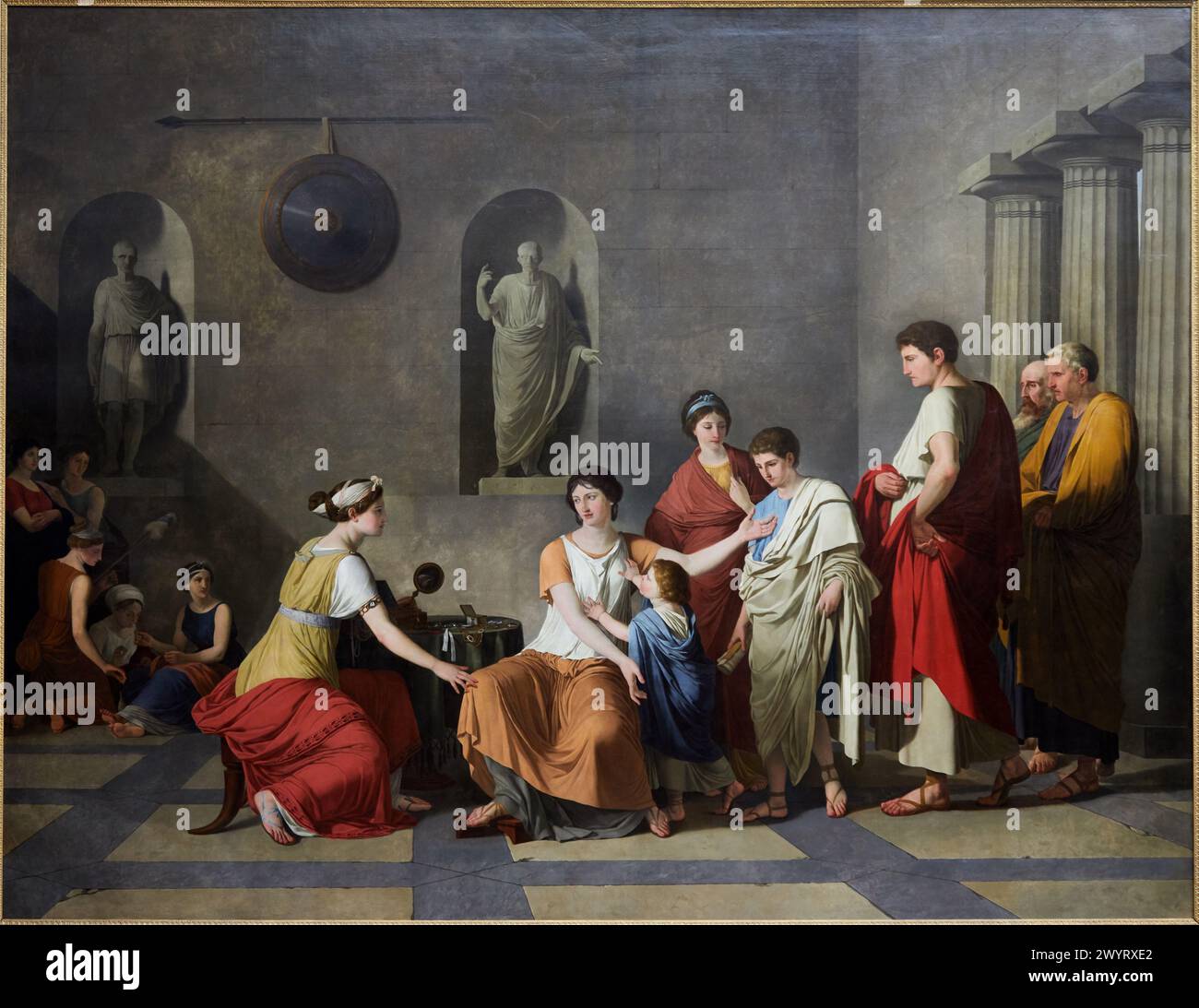"Cornelia, Mother of the Gracchi", 1789-1792, Joseph-Benoît Suvée ...