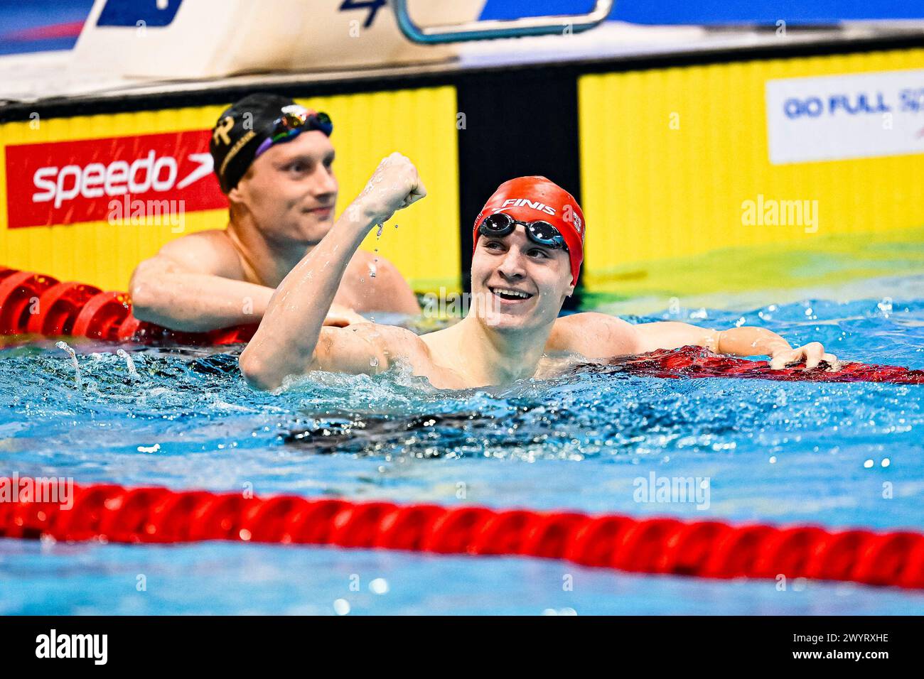 LONDON, UNITED KINGDOM. 07 April, 2024. Oliver Morgan celebrates after ...