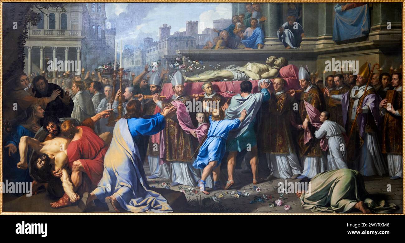 "Transferring the Bodies of Saint Gervase and Saint Protase", 1661 ...