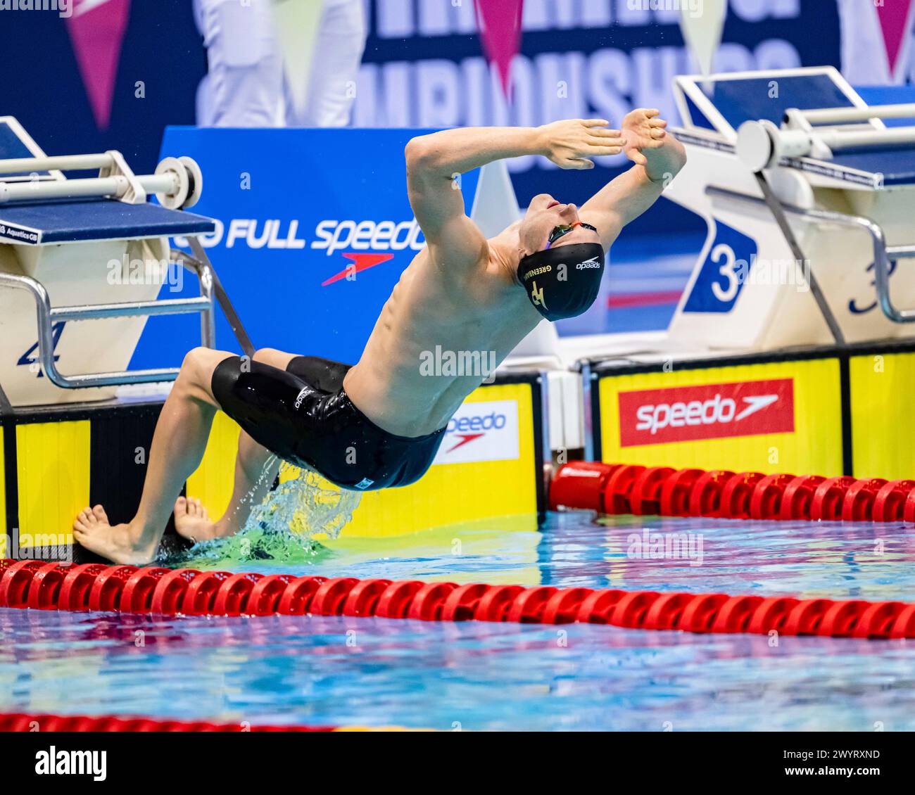 LONDON, UNITED KINGDOM. 07 April, 2024. Luke Greenbank competes in Men ...