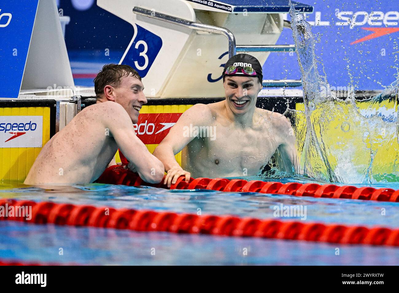 LONDON, UNITED KINGDOM. 07 April, 2024. Charlie Hutchison (right ...
