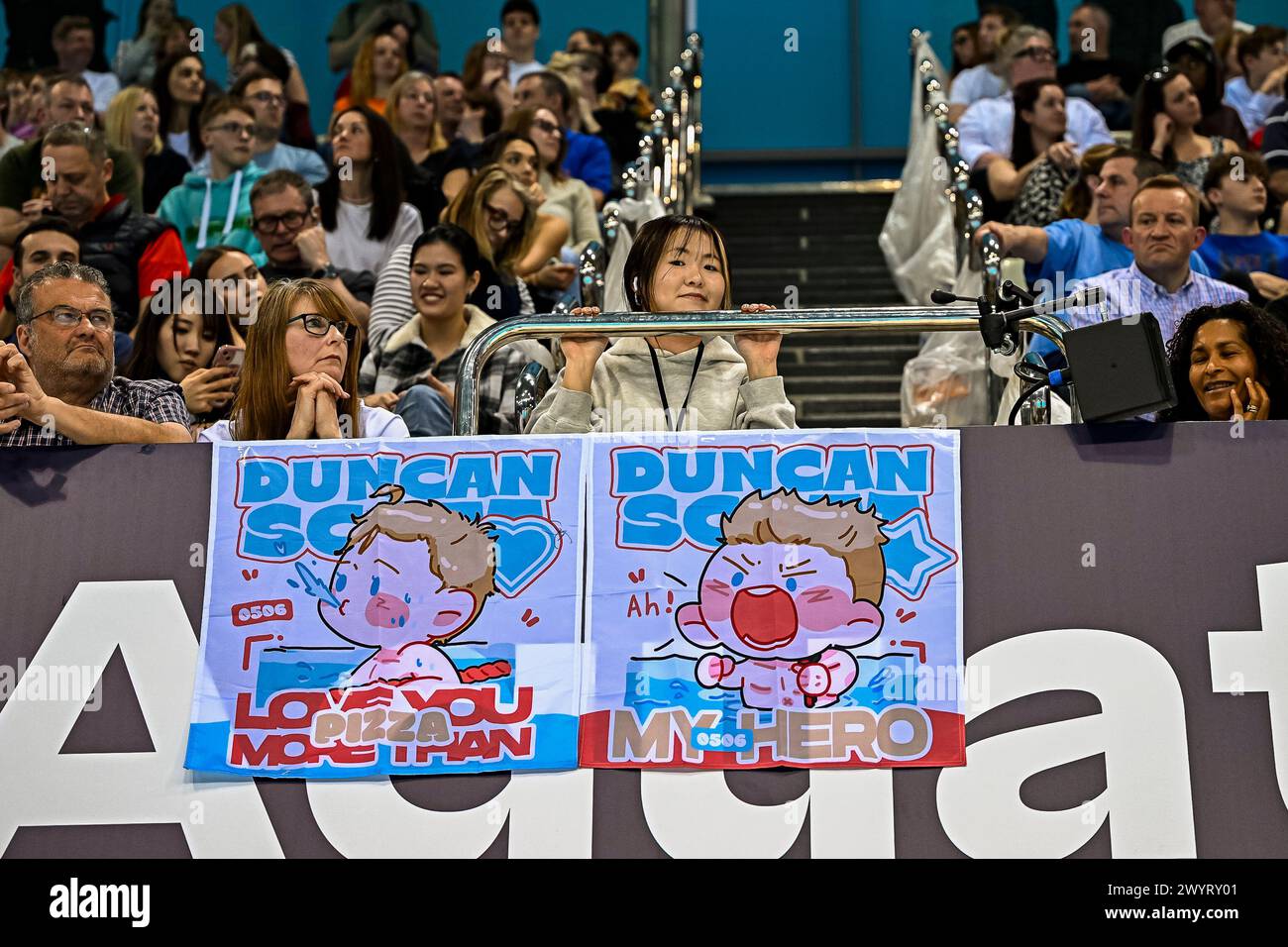 LONDON, UNITED KINGDOM. 07 April, 2024. A Duncan fans show their ...