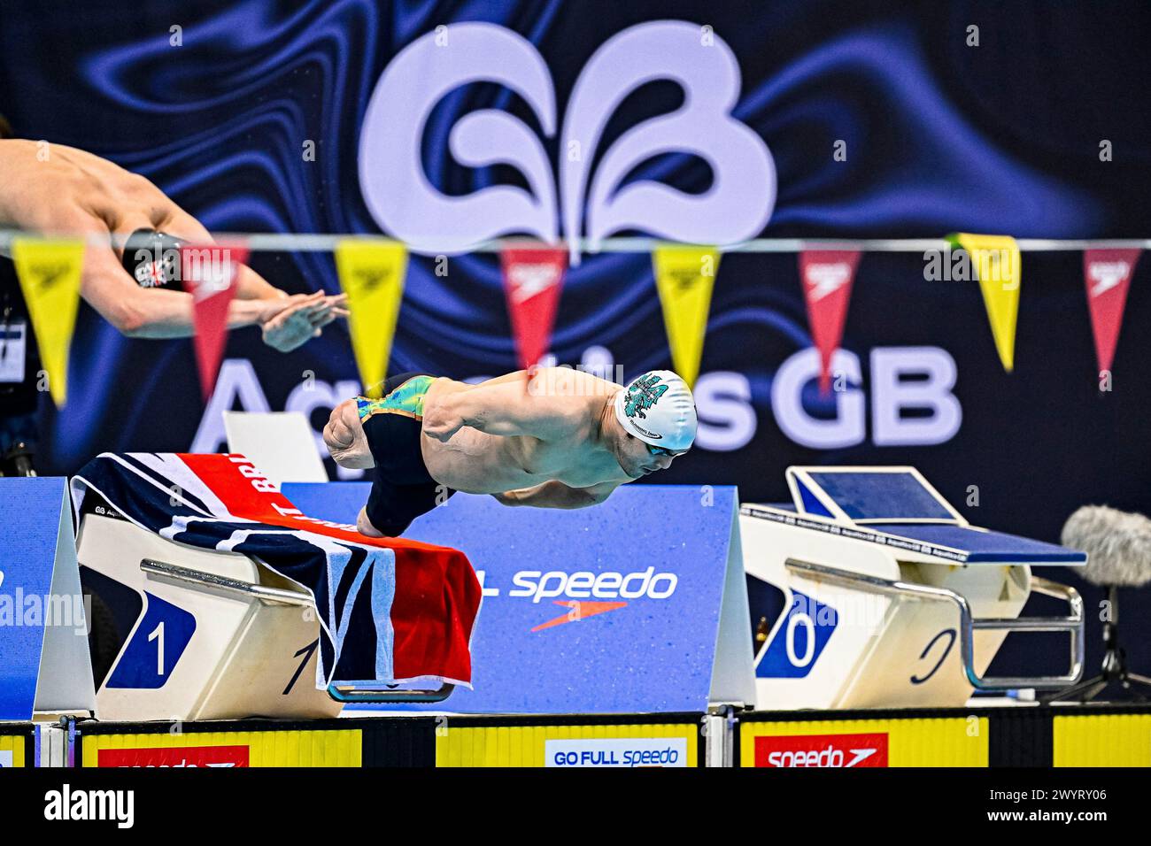 LONDON, UNITED KINGDOM. 07 April, 2024. Lyndon Longhorne competes in ...