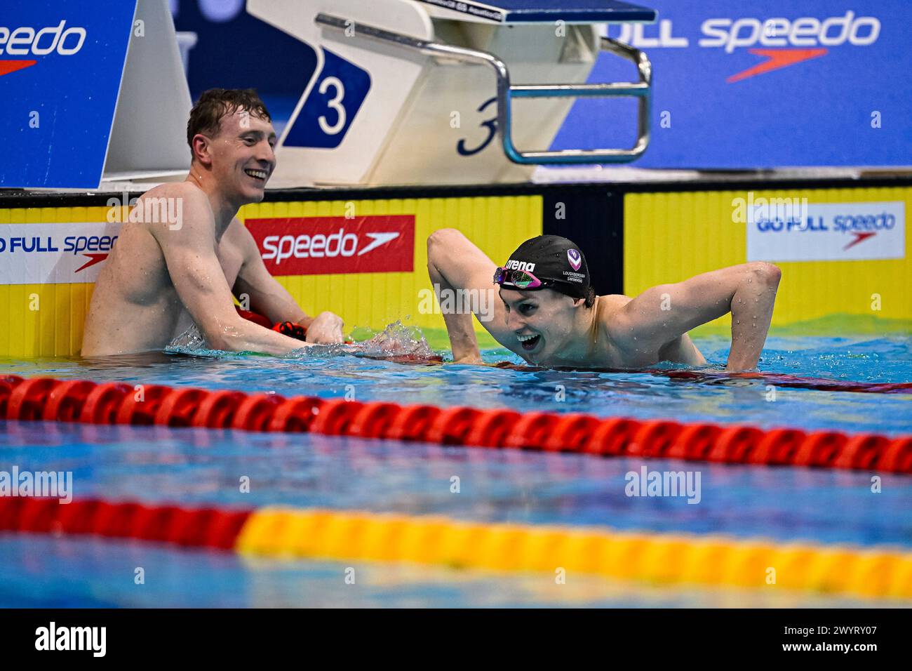 LONDON, UNITED KINGDOM. 07 April, 2024. Charlie Hutchison (right ...