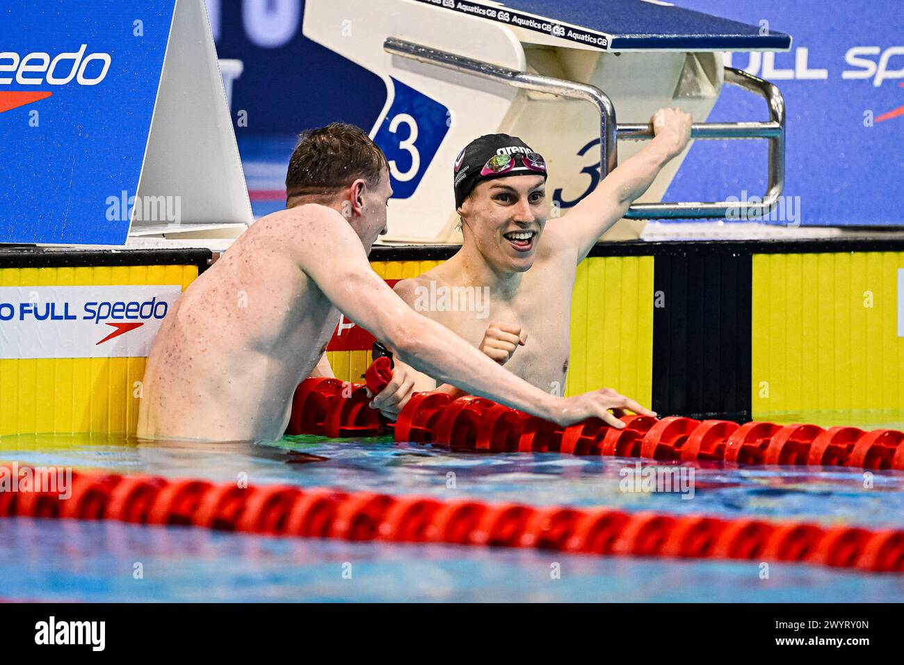 LONDON, UNITED KINGDOM. 07 April, 2024. Charlie Hutchison (right ...