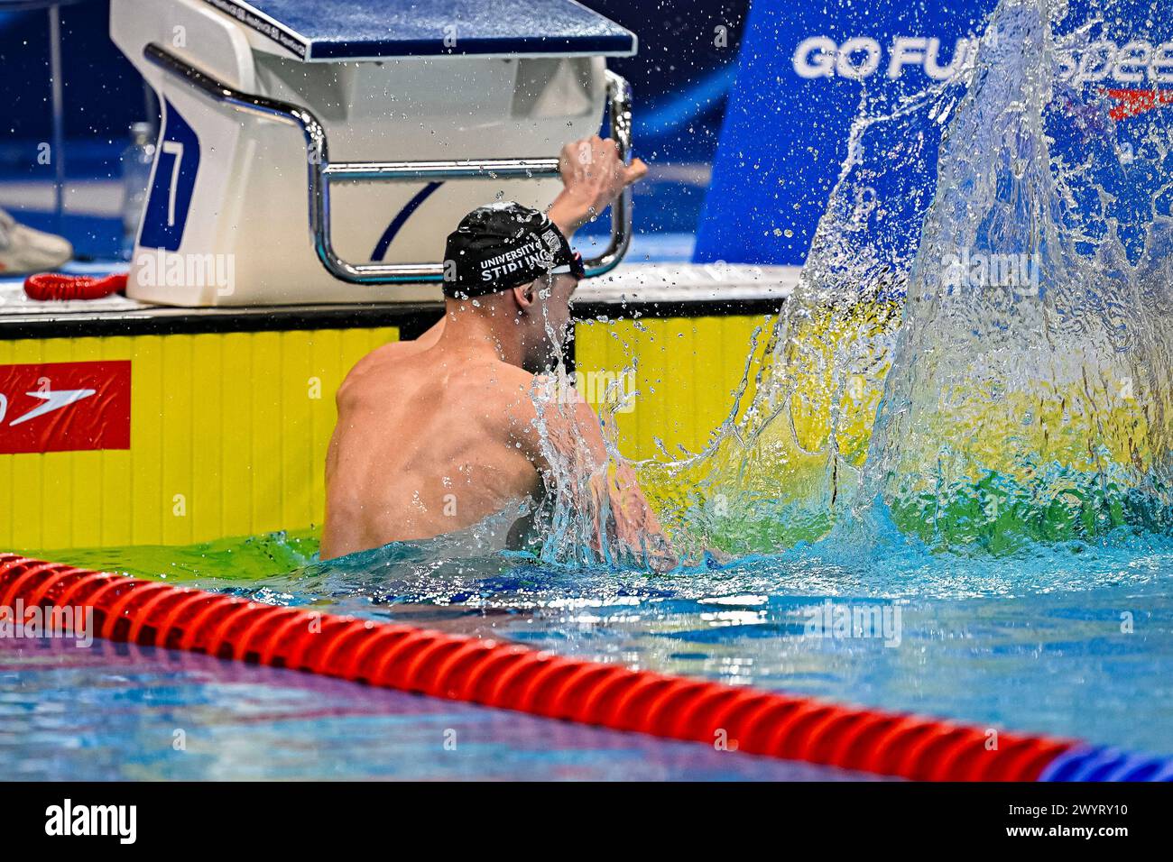 LONDON, UNITED KINGDOM. 07 April, 2024. Duncan Scott celebrated after ...