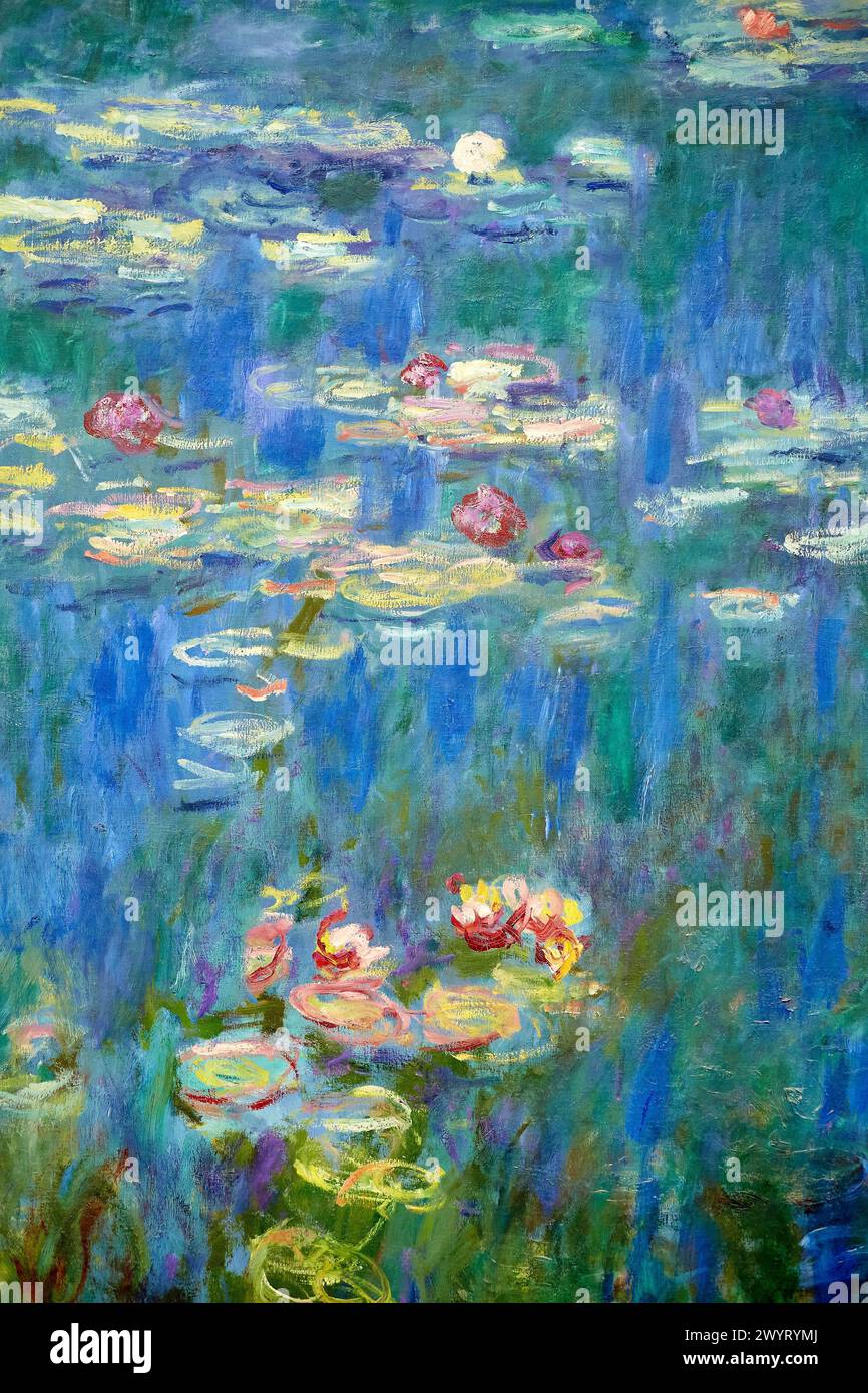 Water-lilies Nympheas series painted by Claude Monet, Musee de L ...