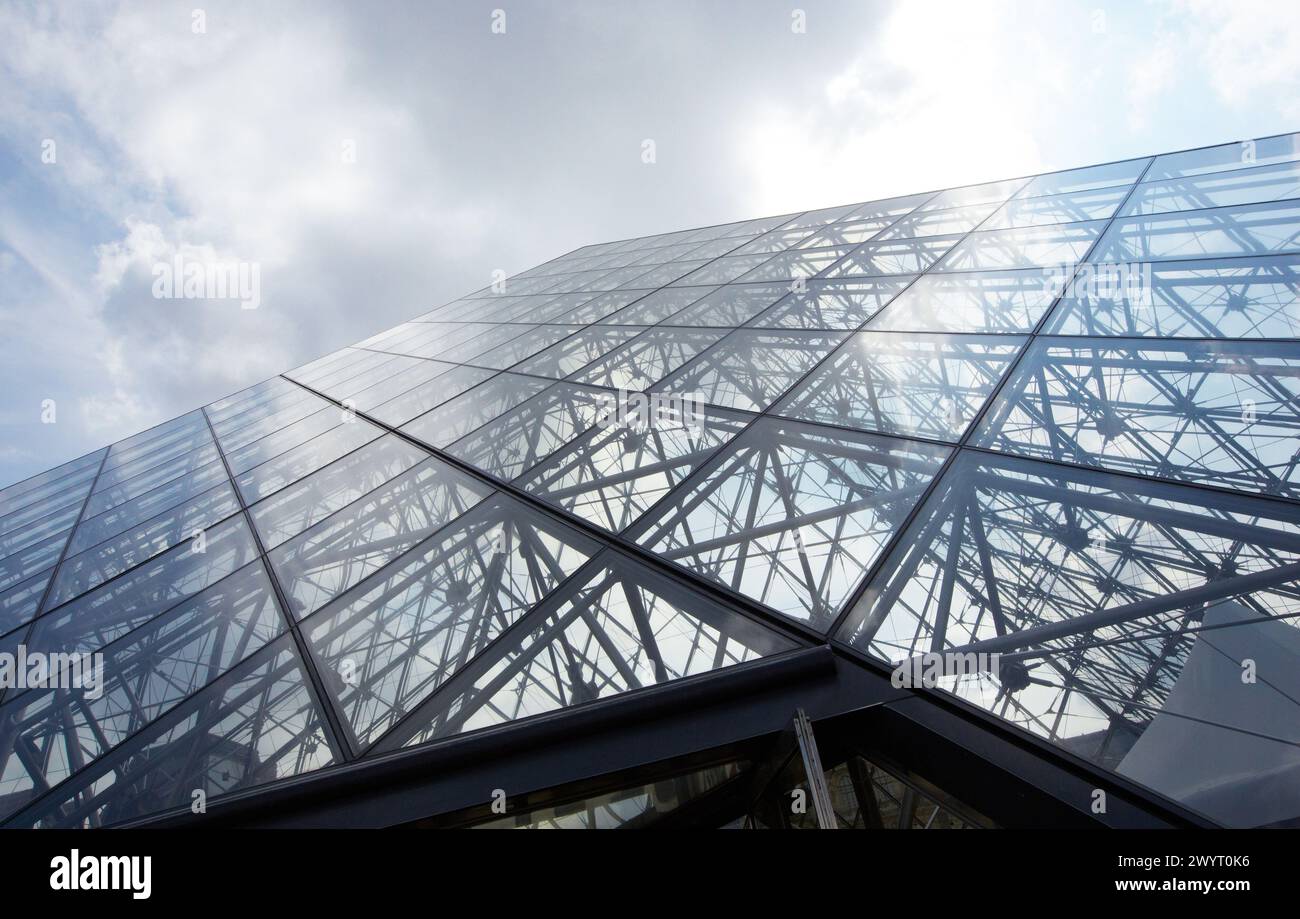 The glass pyramid. Louvre Museum. Paris. France Stock Photo - Alamy