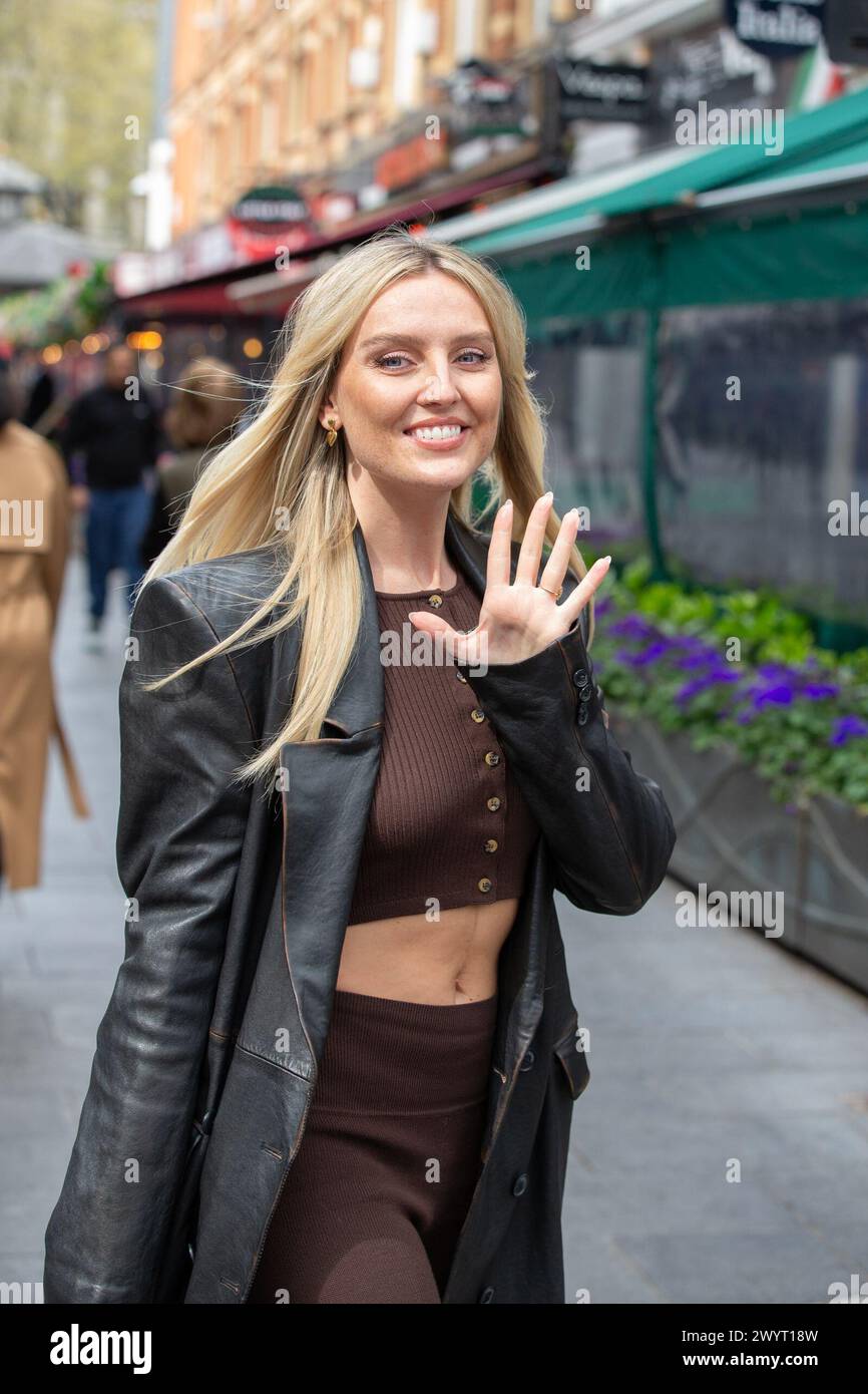 London,uk 8th Apr Perrie Edwards seen headed to Capital Radio to ...