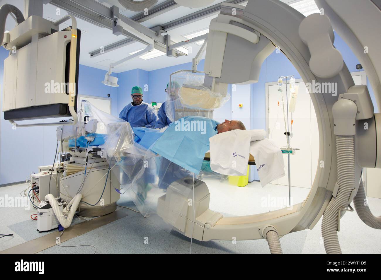 Angioplasty, Stenting in coronary arteries, Hemodynamic, Operating room ...